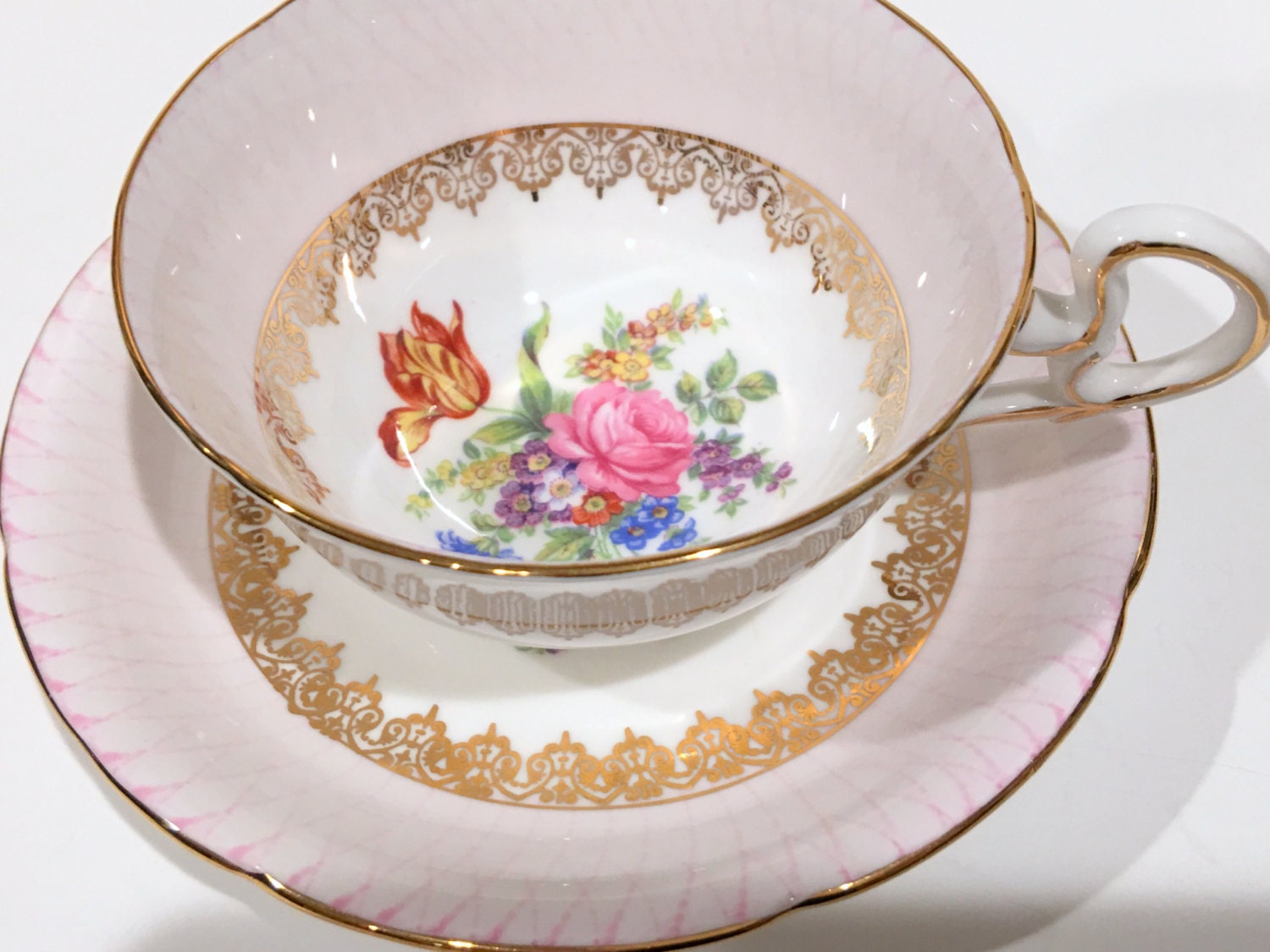 Luxurious Royal Grafton Tea Cup and Saucer,Tea Set, Antique Tea Cups ...