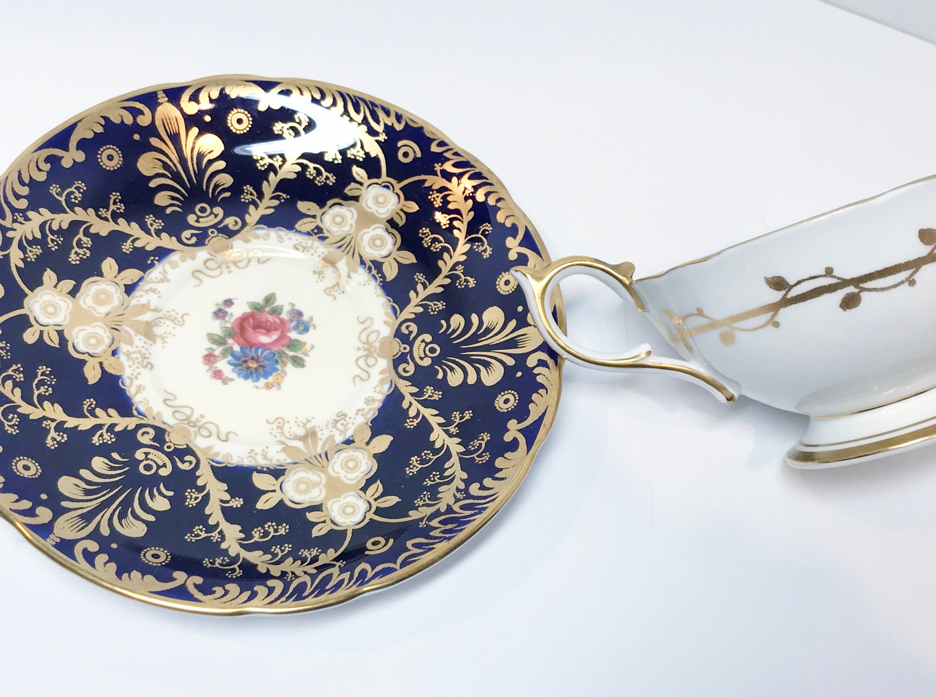 Royalty by Aynsley Teacup and Saucer, Antique Tea Cups Vintage, Aynsley ...