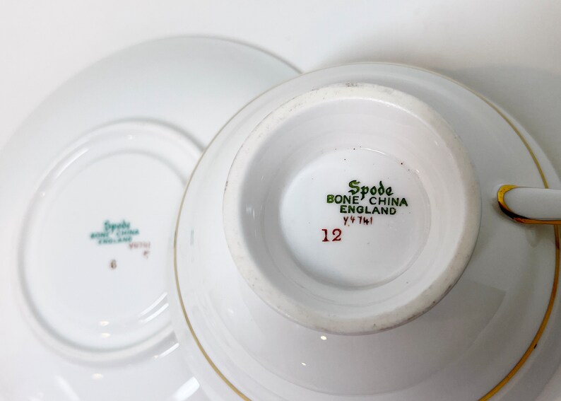 Spode Golden Harvest Spode With Blue Trim English Spode - Etsy