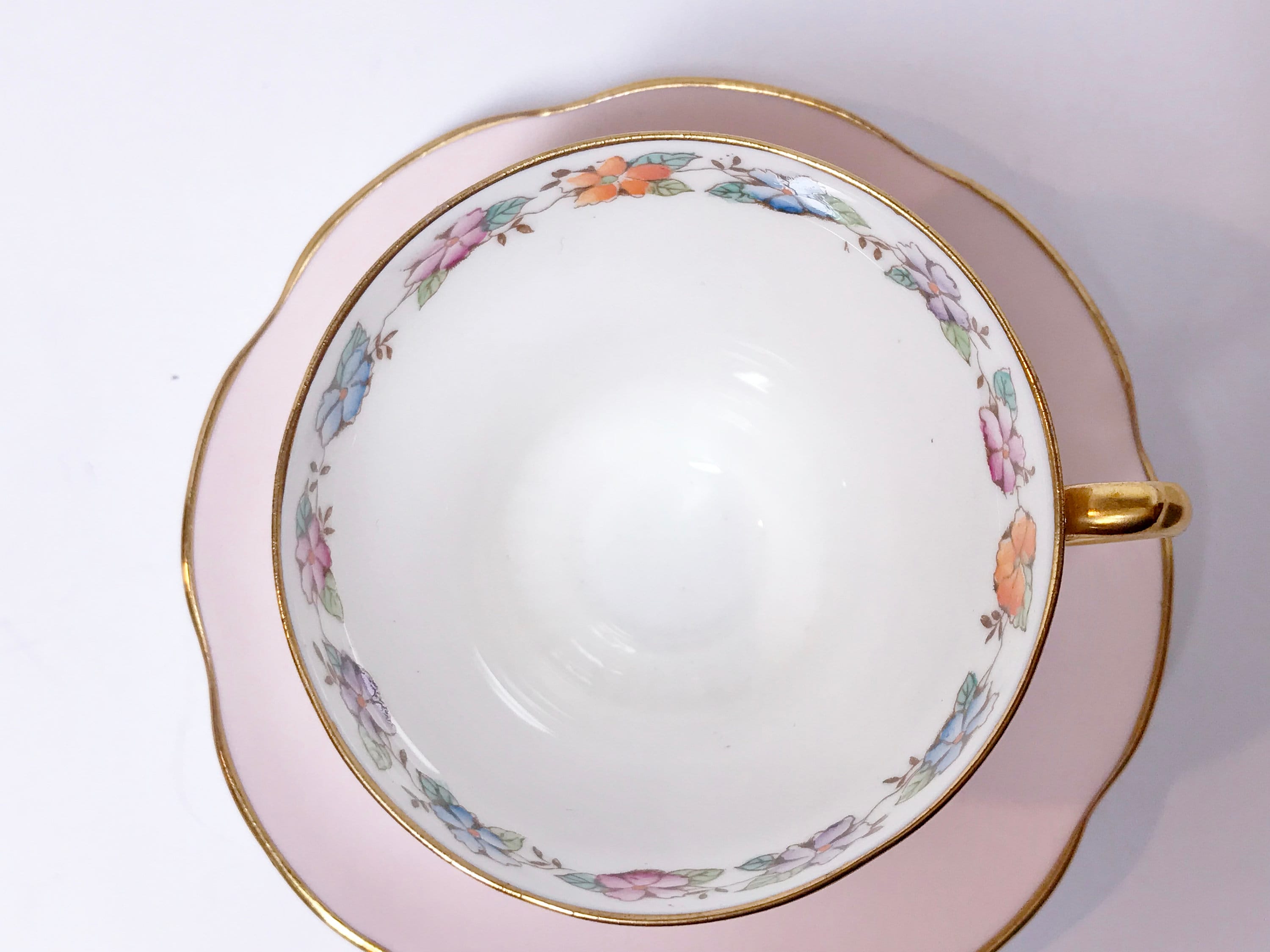 EB Foley Teacup and Saucer, Hand Painted Foley Tea Cup, Pink Teacups ...