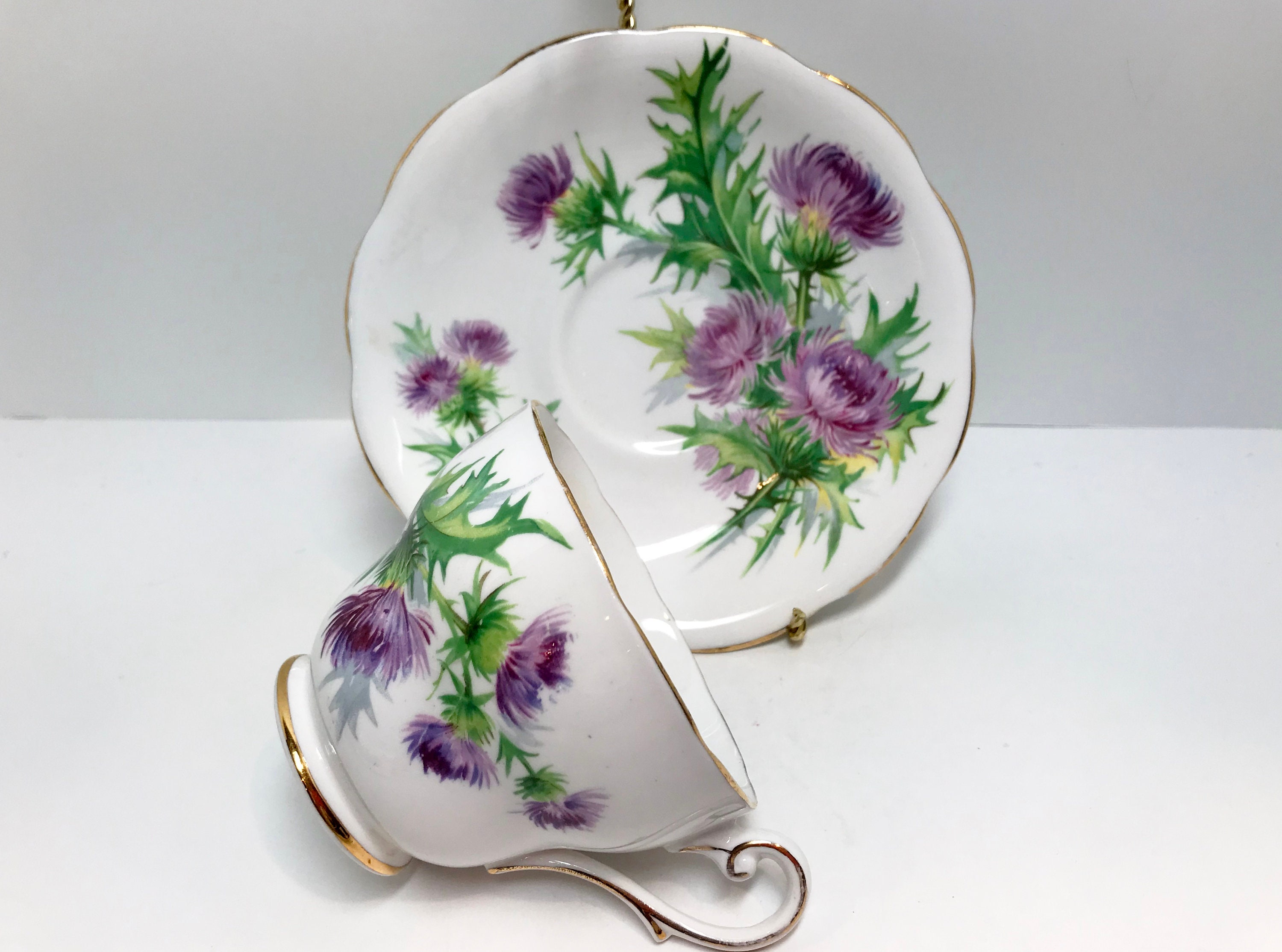 Royal Standard Tea Cup and Saucer, Scots Emblem, Scottish Cup, Scottish ...