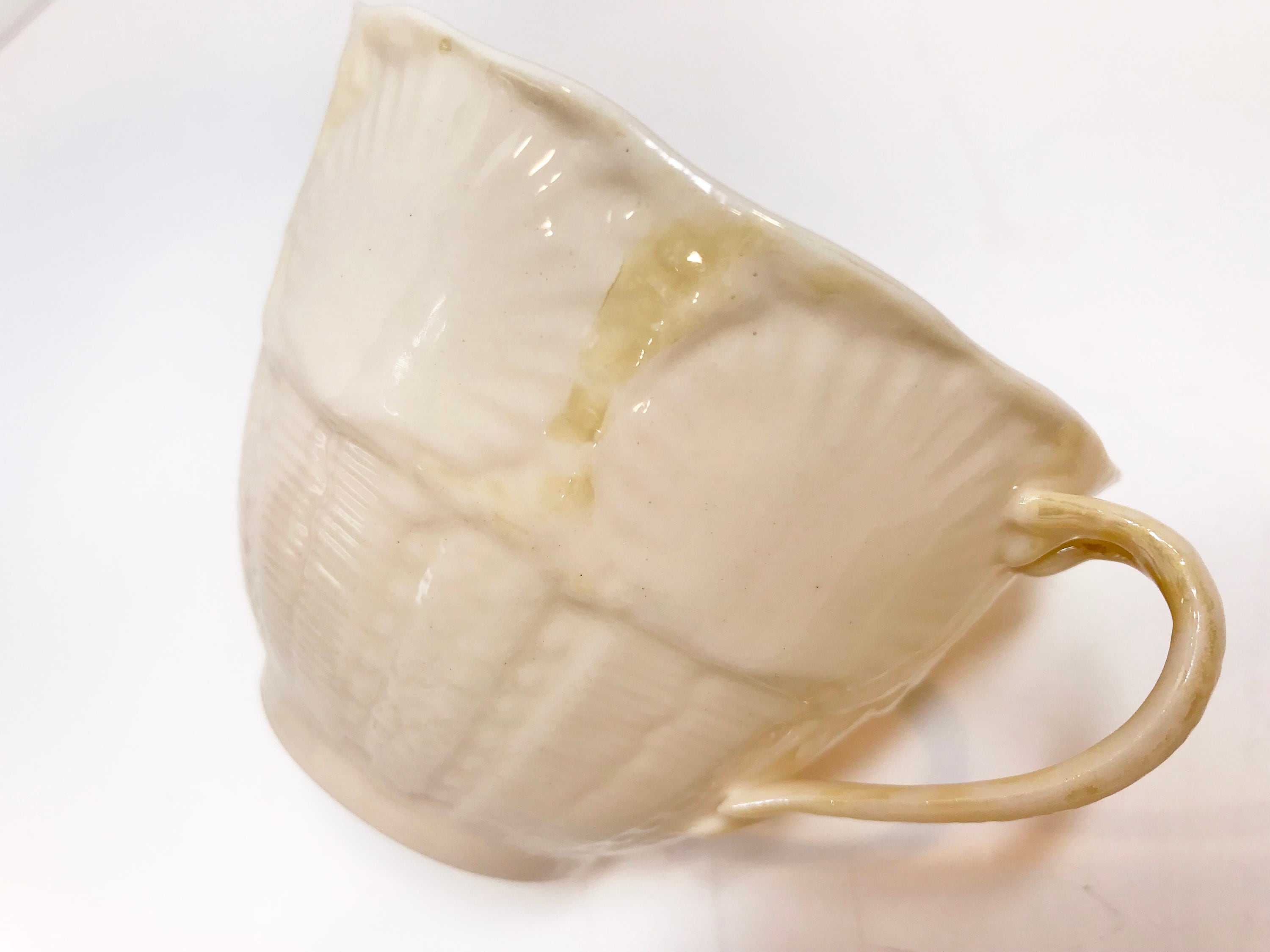 Belleek Tea Cup, Irish Tea Cup, Shell Belleek China, Irish Porcelain ...