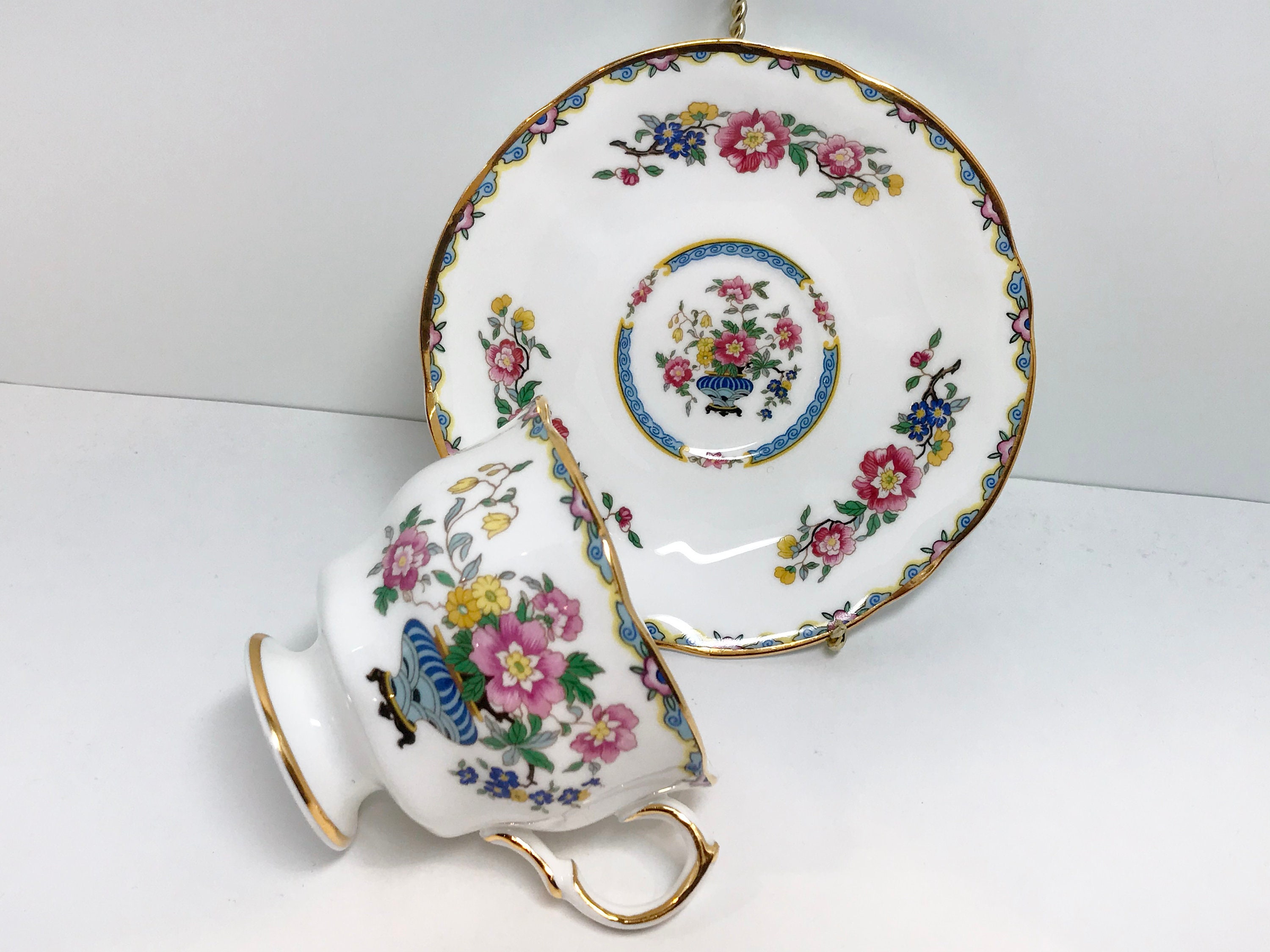 Irish Bone China, Arklow Teacup and Saucer, Irish Teacup, Made in ...
