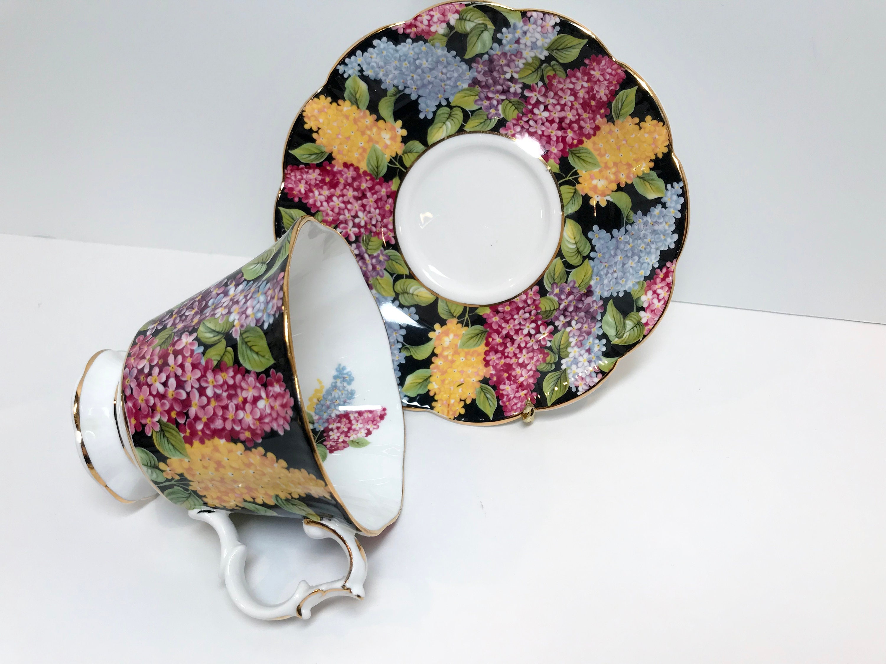 Cynthia Royal Albert Tea Cup and Saucer, Floral Tea Cups, English Bone ...