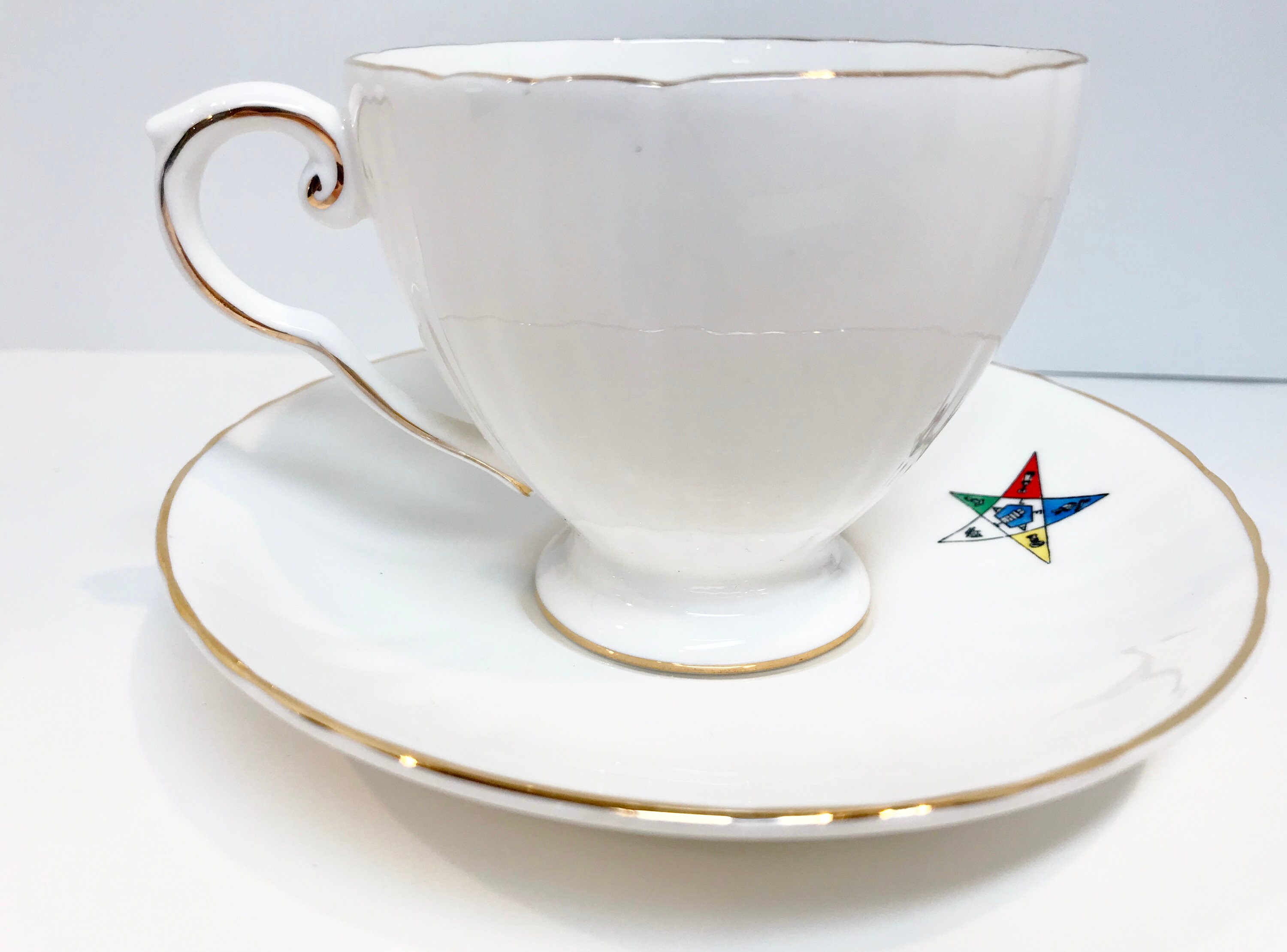 Eastern Star Tea Cup, Antique Royal Grafton Tea Cup and Saucer, Antique ...