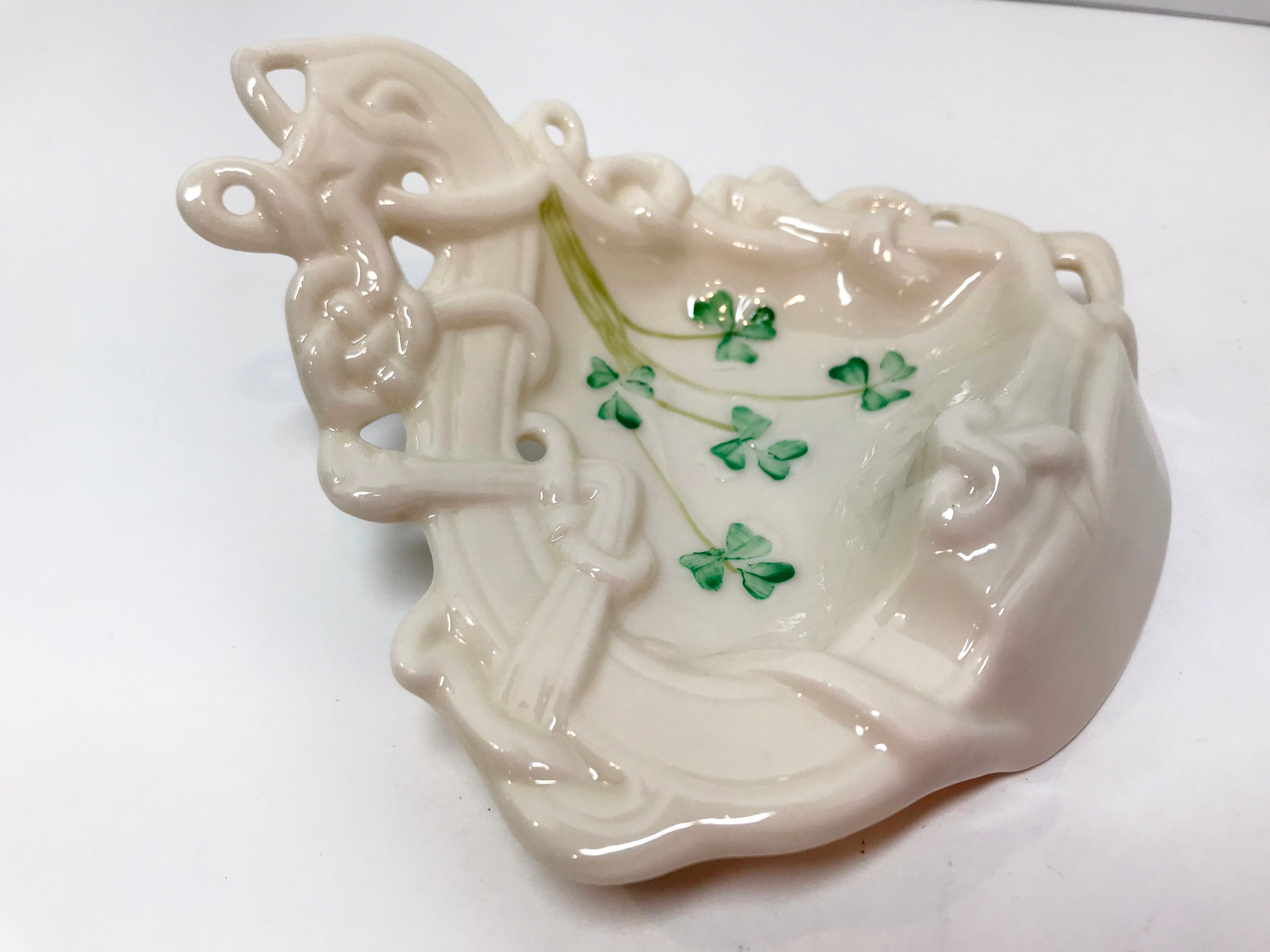 SOLD, Reserved for SR, Belleek Pin Tray, Belleek Dish, Irish China ...