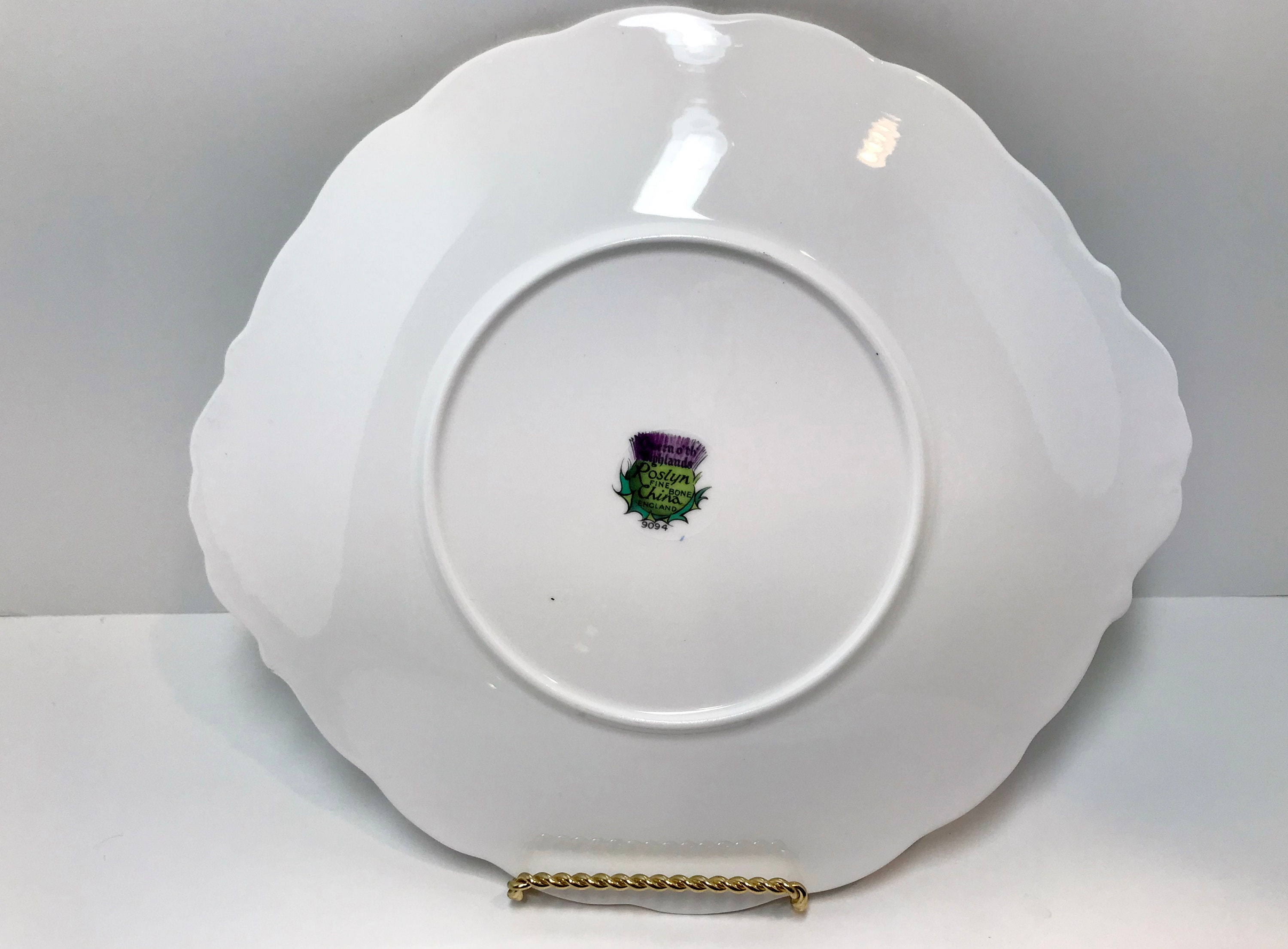 Thistle Cake Plate, Queen of the Highlands Pattern, Scottish Plates ...