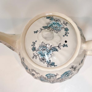 Sadler Teapot , Springtime by Sadler , English Teapot , Blue and White ...
