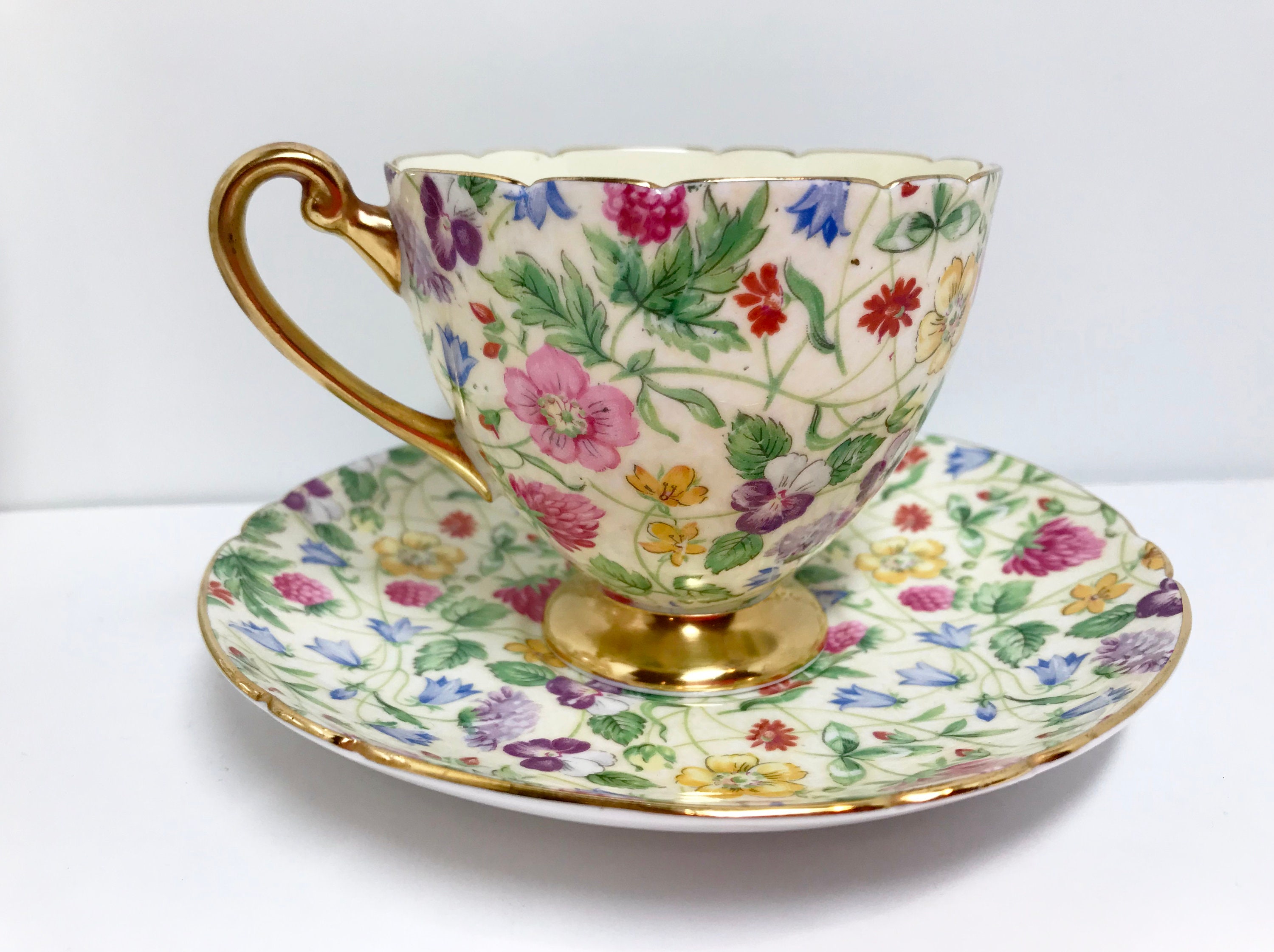 Shelley Countryside Trio, Shelley Teacups, Shelley China, Ripon Shape ...