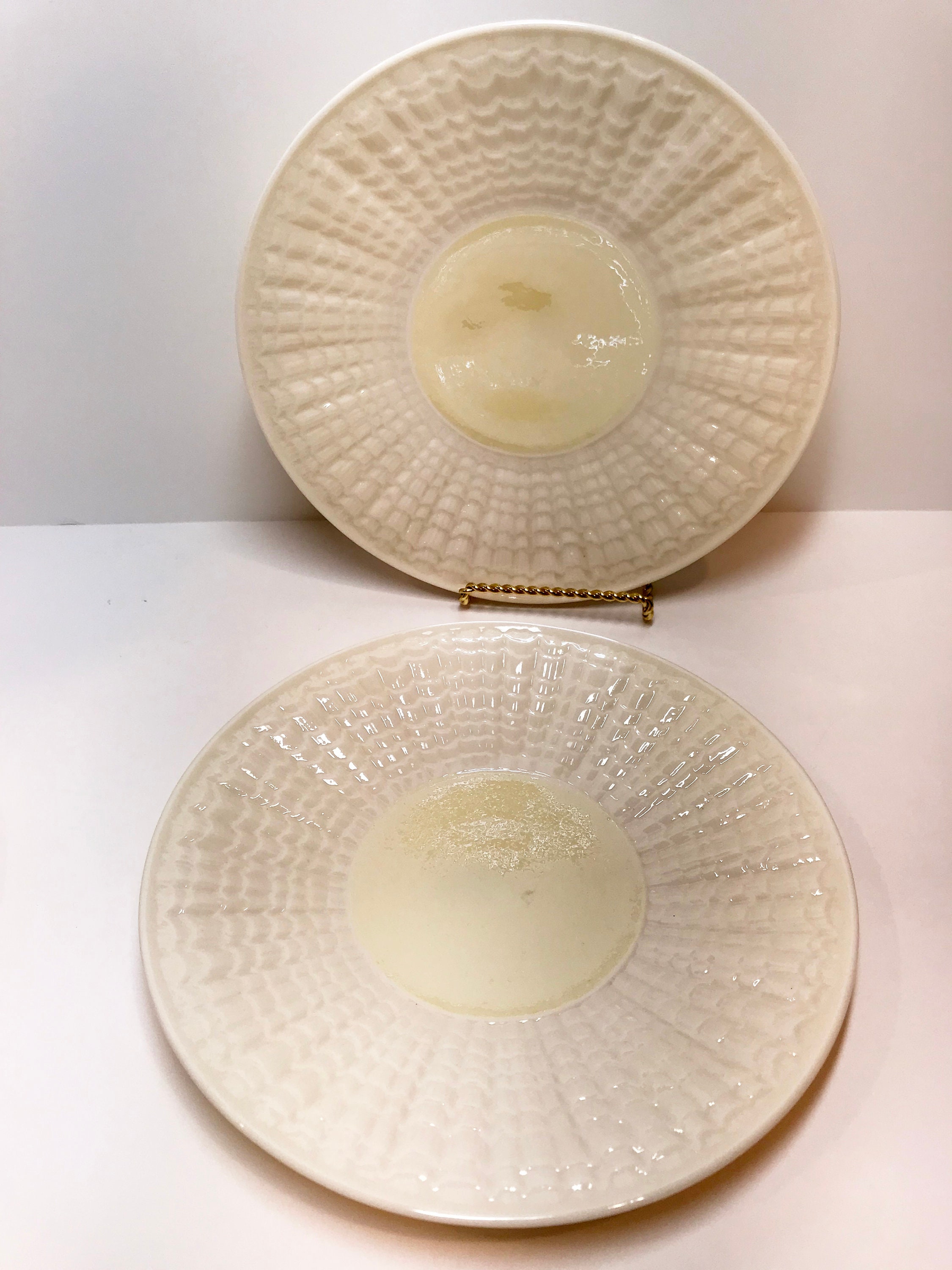 Reserved for SR, Tridacna Plates, Belleek Plate, Irish Porcelain ...
