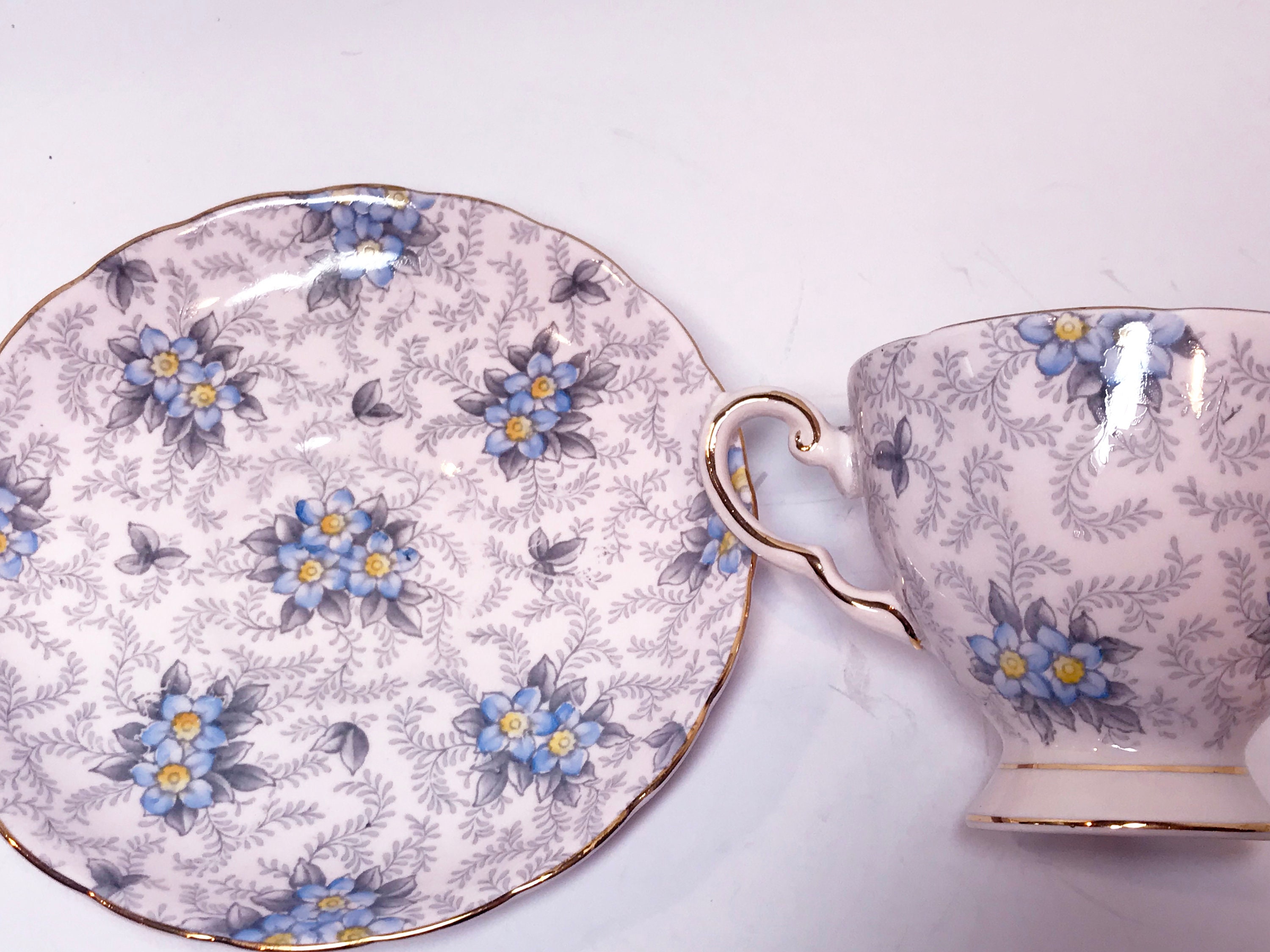 Pink Chintz Tuscan Tea Cup, Pink Tea Cups, Vintage Tea Cups, Antique ...