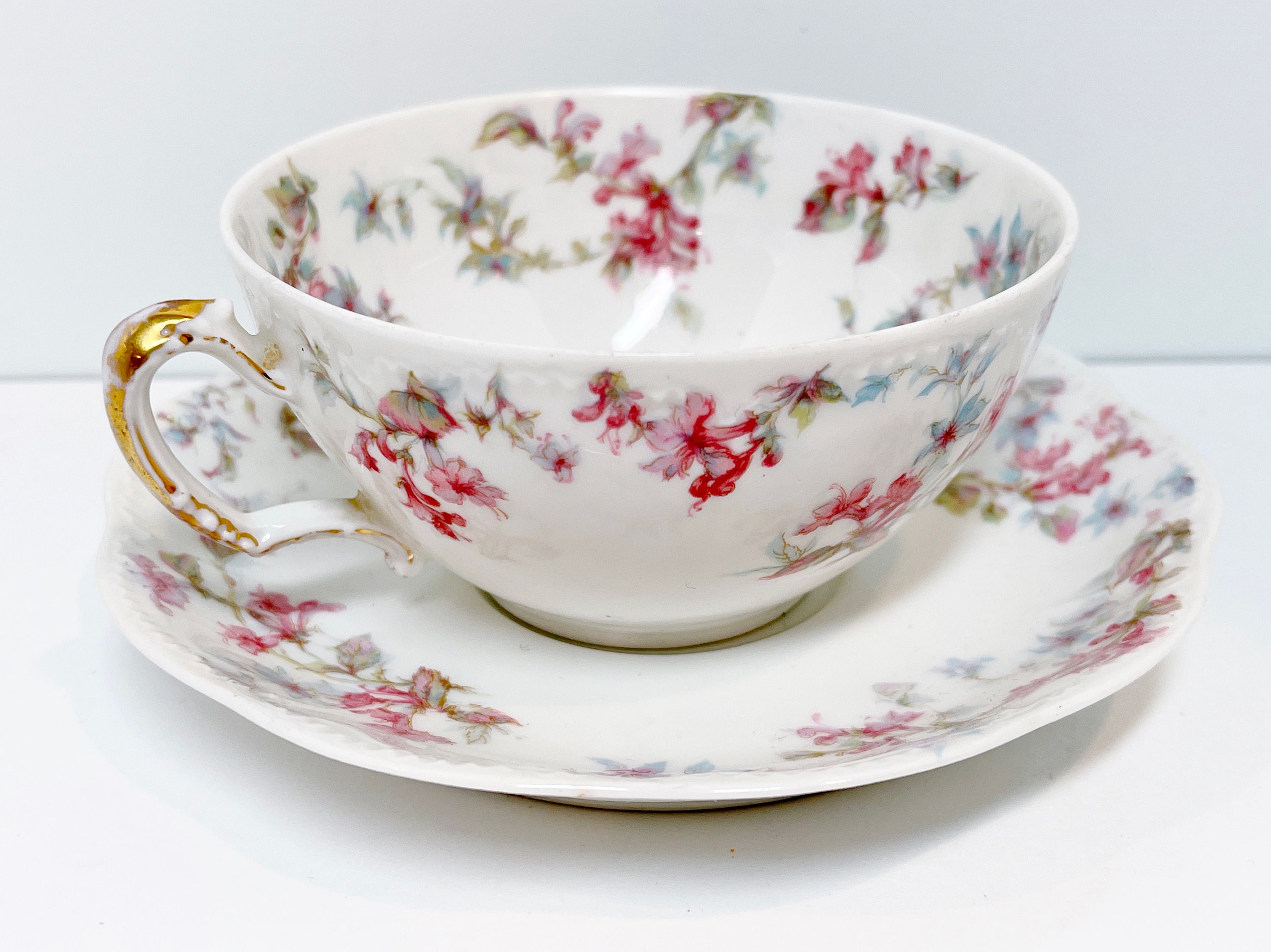 Haviland Limoges Teacup and Saucer, Limoges Breakfast Cup, French ...