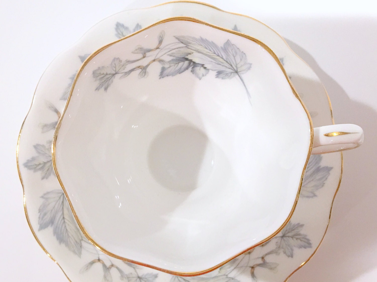 Royal Albert Silver Maple Tea Cup, English Bone China Tea Set, Tea Cups ...