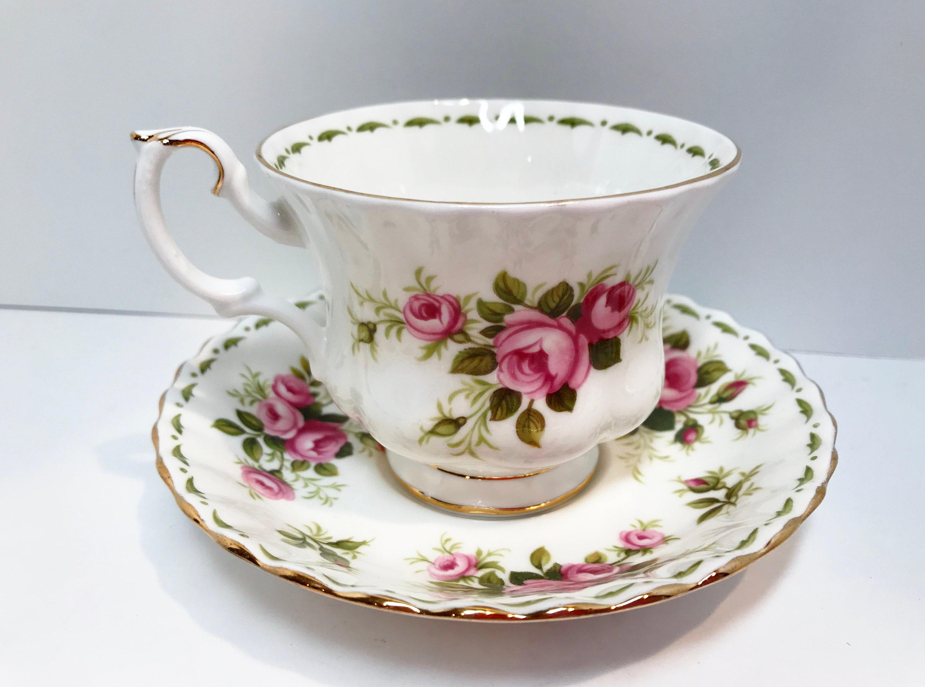 June Birthday Tea Cup Royal Albert Teacup and Saucer Antique Teacup ...