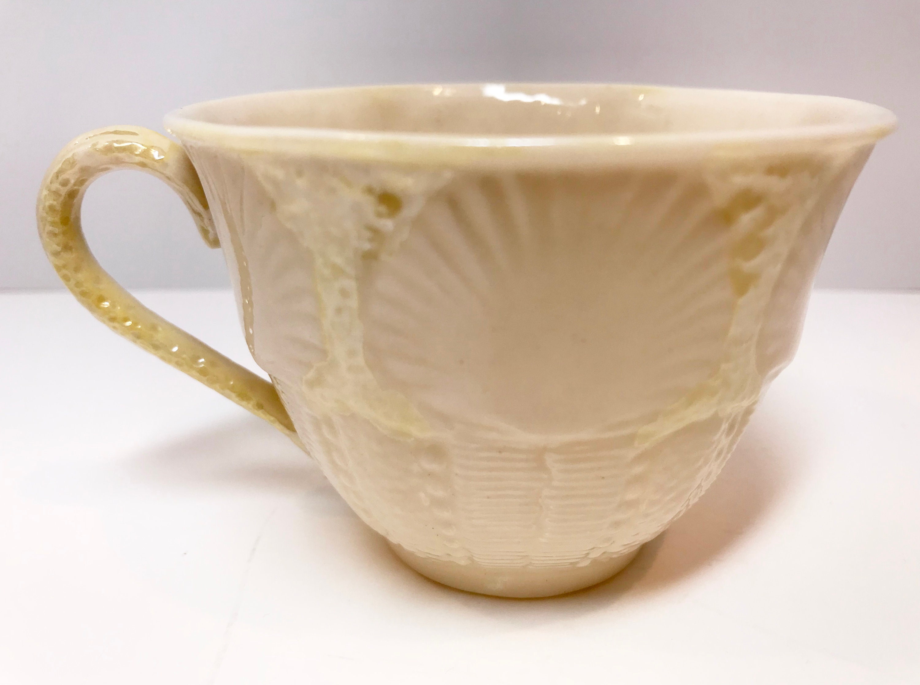 Belleek Tea Cup, Irish Tea Cup, Shell Belleek China, Irish Porcelain ...