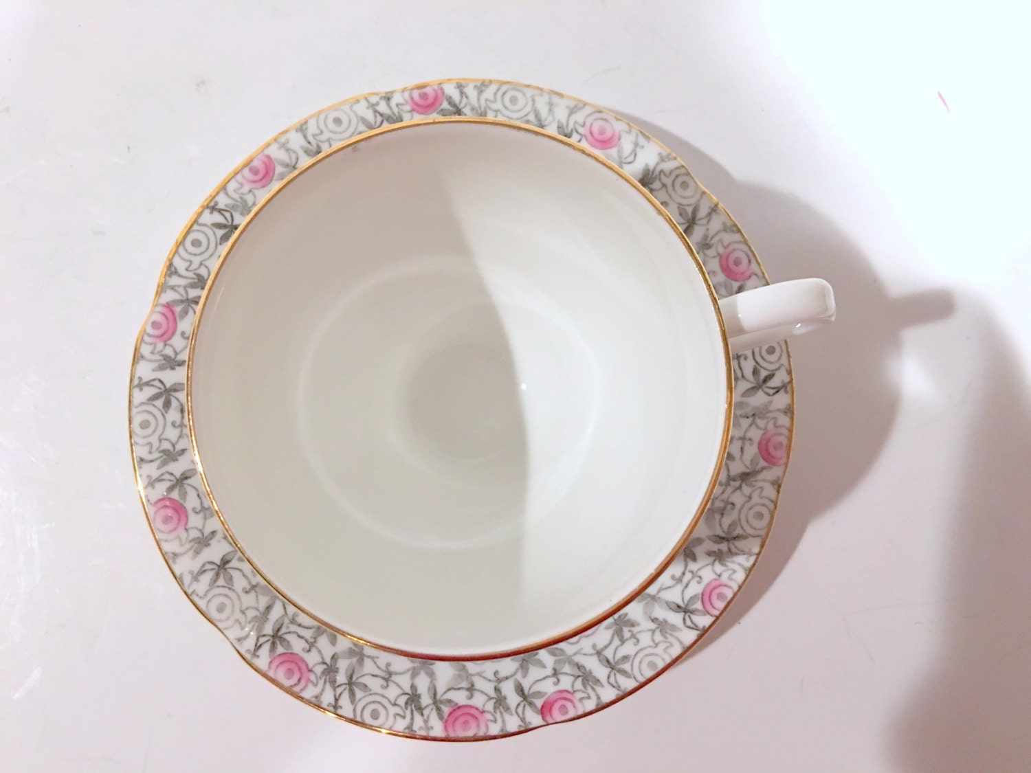 Chintz Tea Cup and Saucer, Chintz Cups, Antique Teacups, Vintage Tea ...