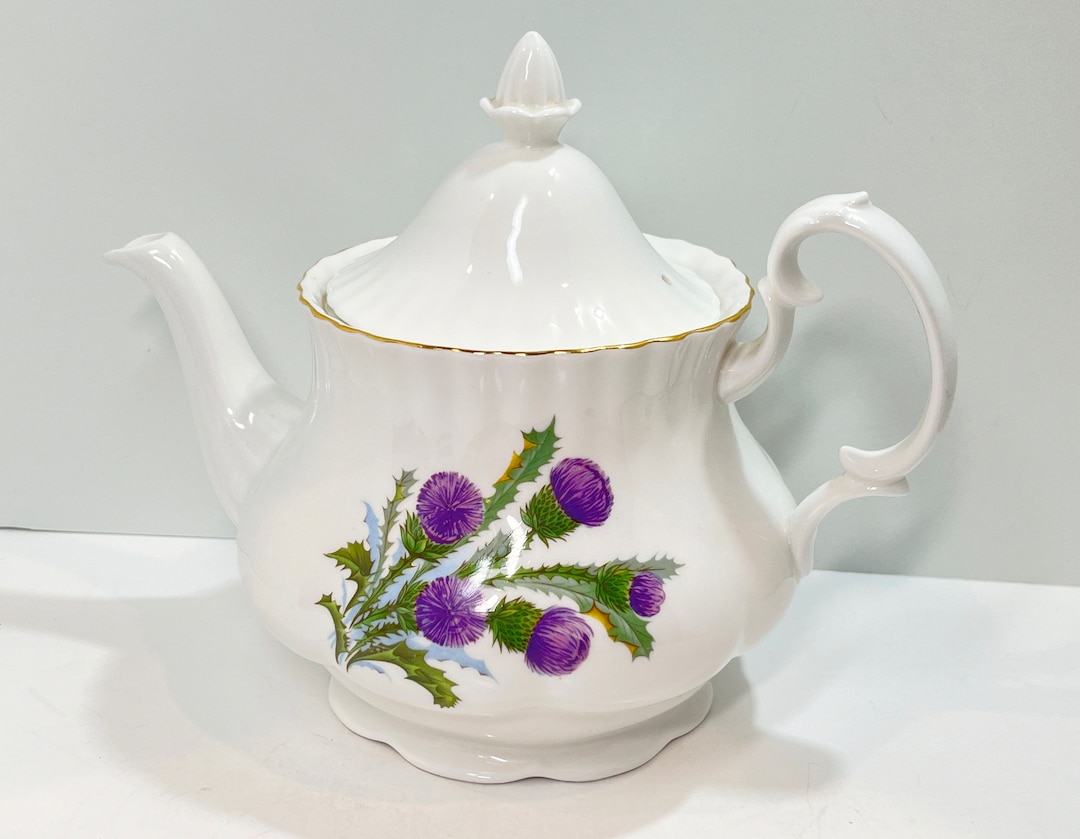 Thistle Teapot, Royal Vale Teapot , Scottish Teapot , Thistle Tea Pot ...