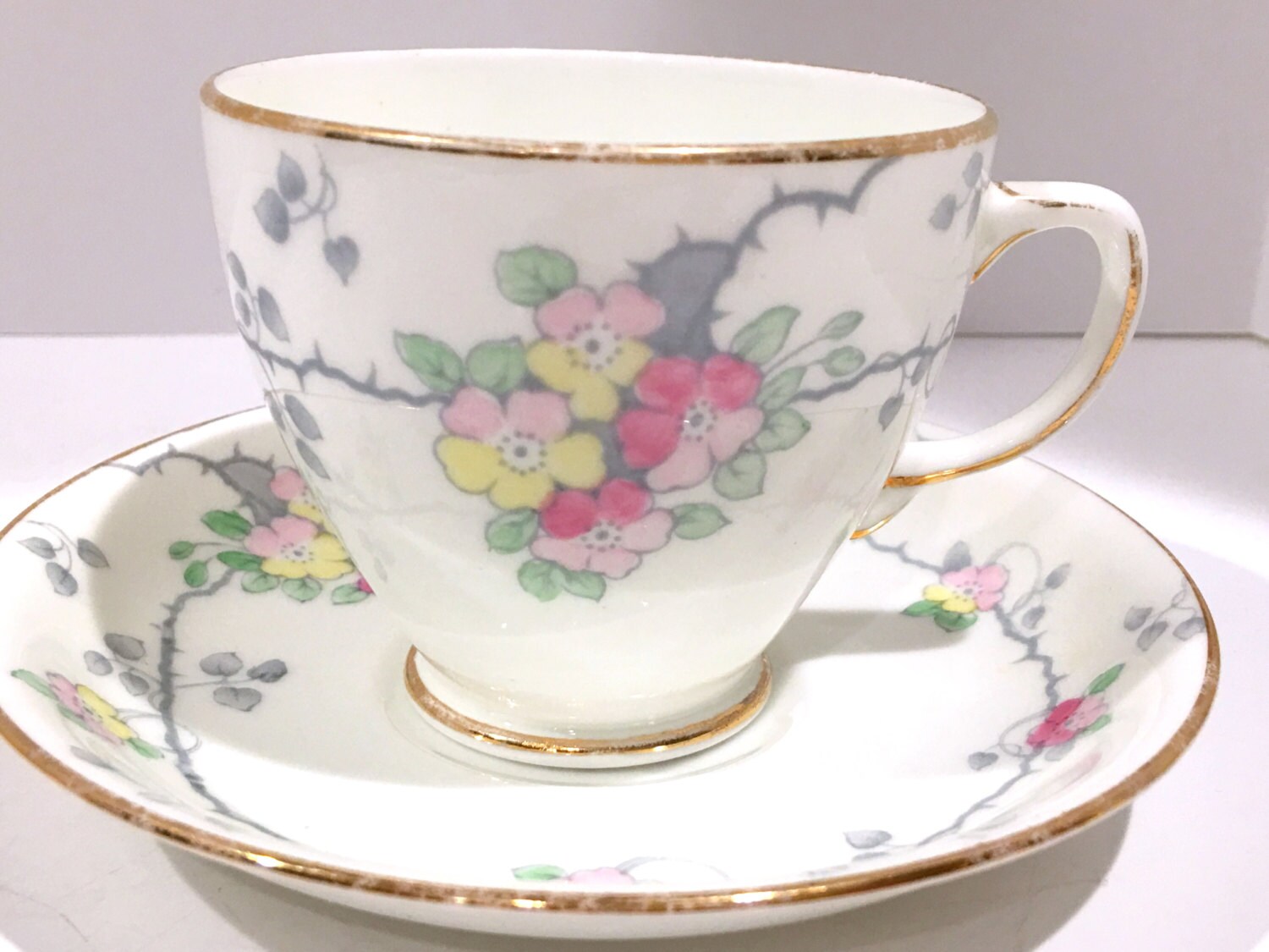 Old Royal Tea Cup and Saucer, English Bone China Cups, Vintage Tea Cups ...