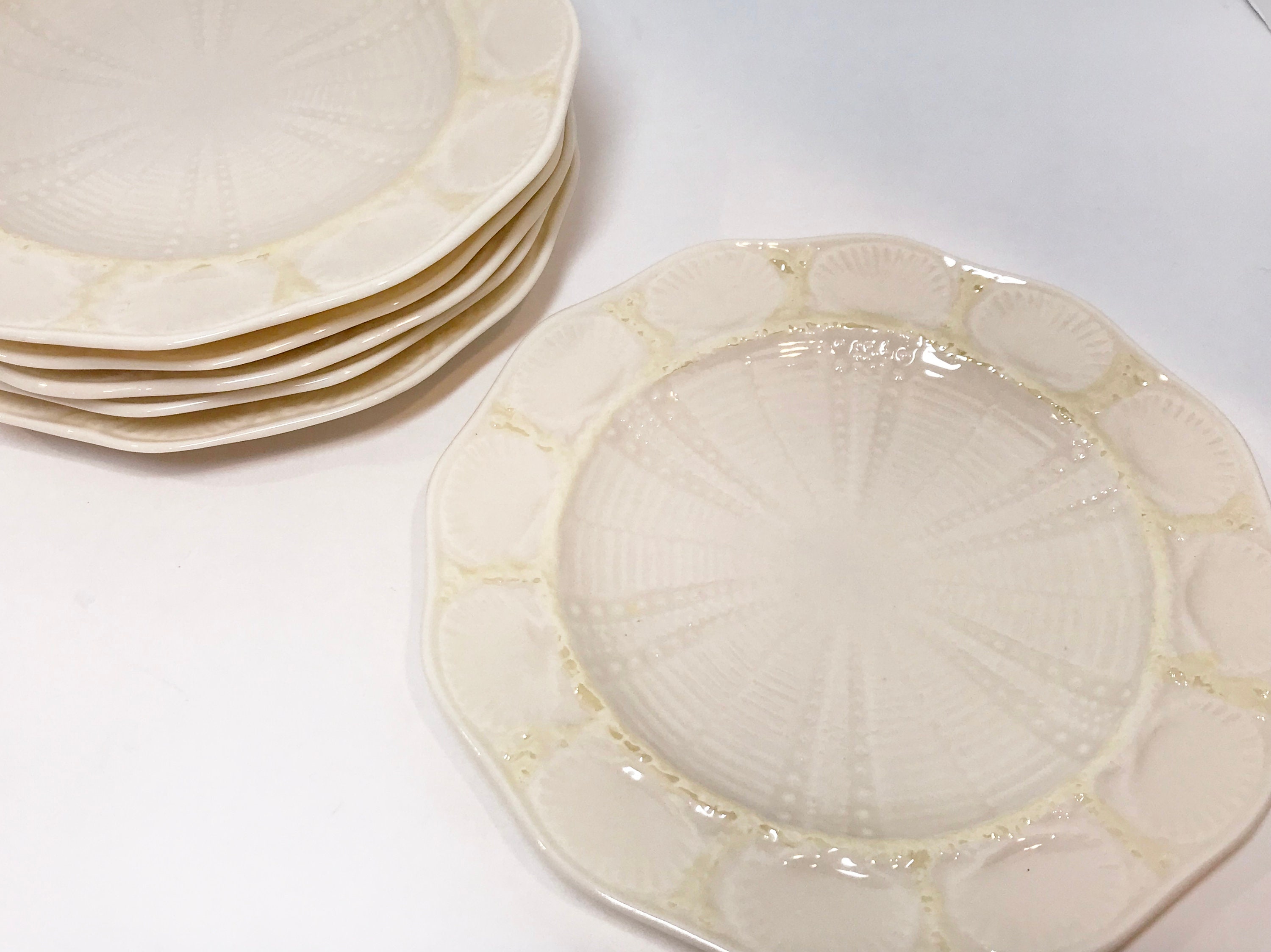 SOLD, Reserved for SR, Set of 12 Belleek Plates, New Shell Tea Ware ...