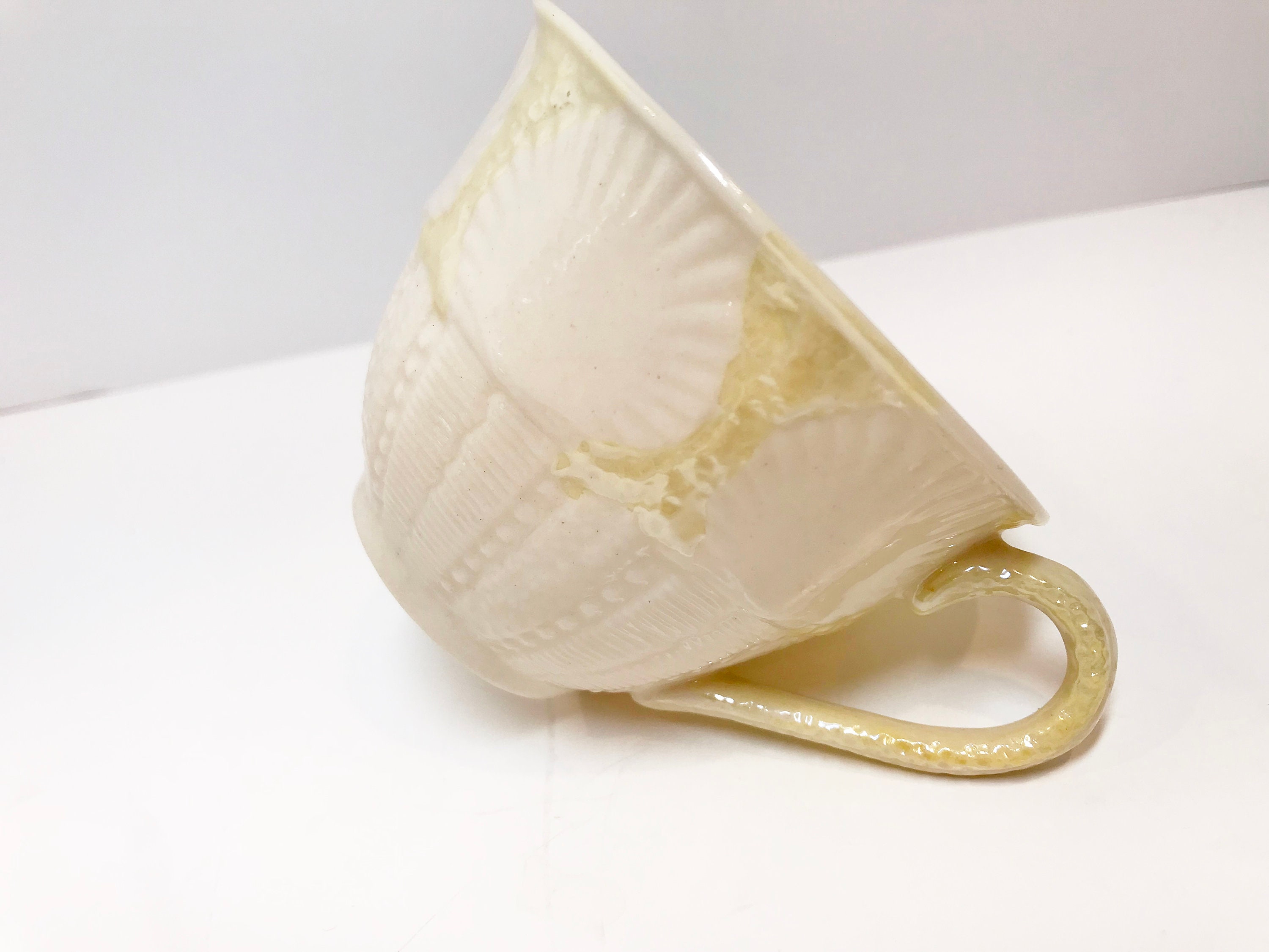 Belleek Tea Cup, Irish Tea Cup, Shell Belleek China, Irish Porcelain ...
