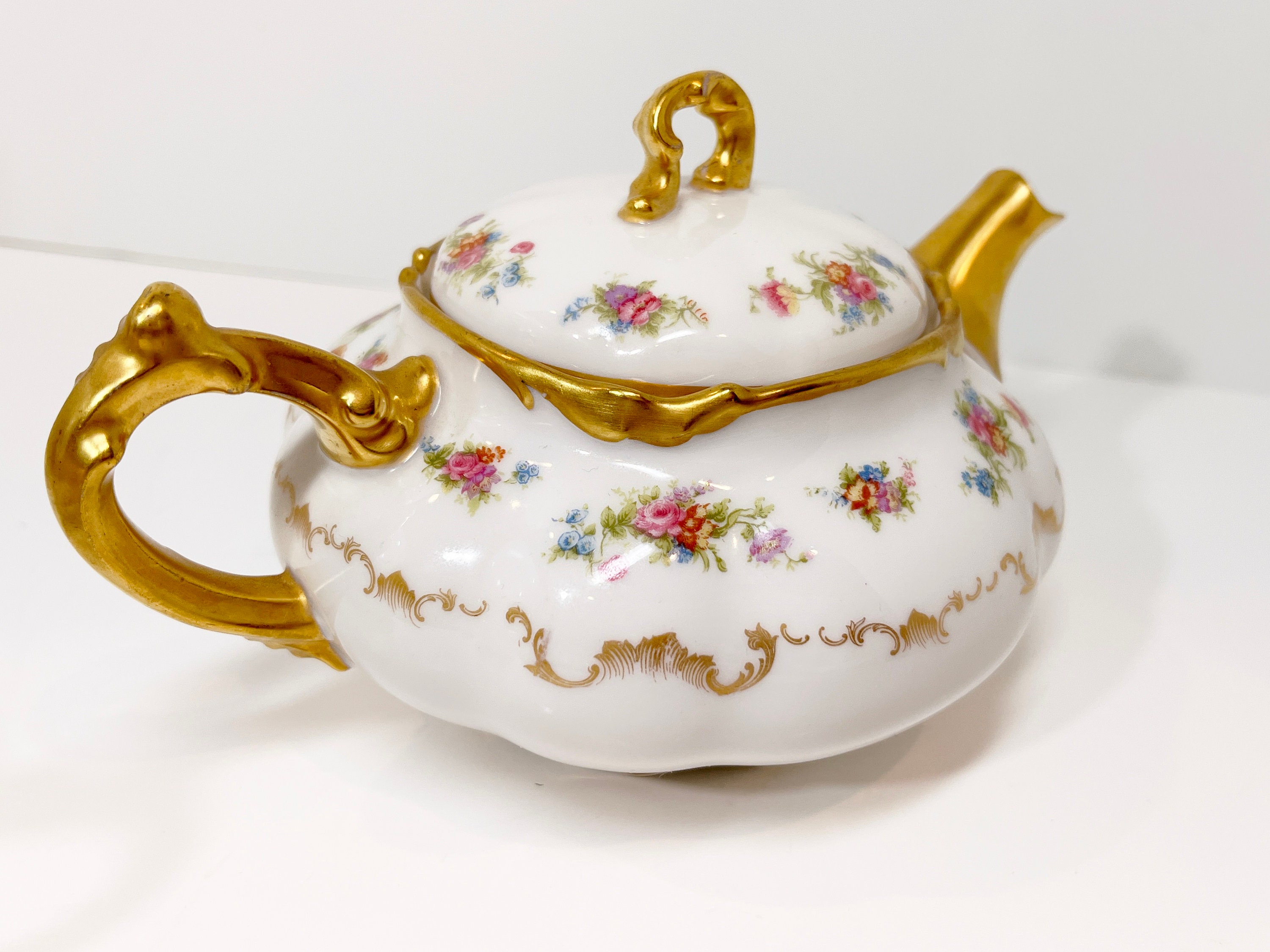 Limoges Tea Set Jean Pouyat Limoges JP over L Porcelain Wanamakers Tea ...