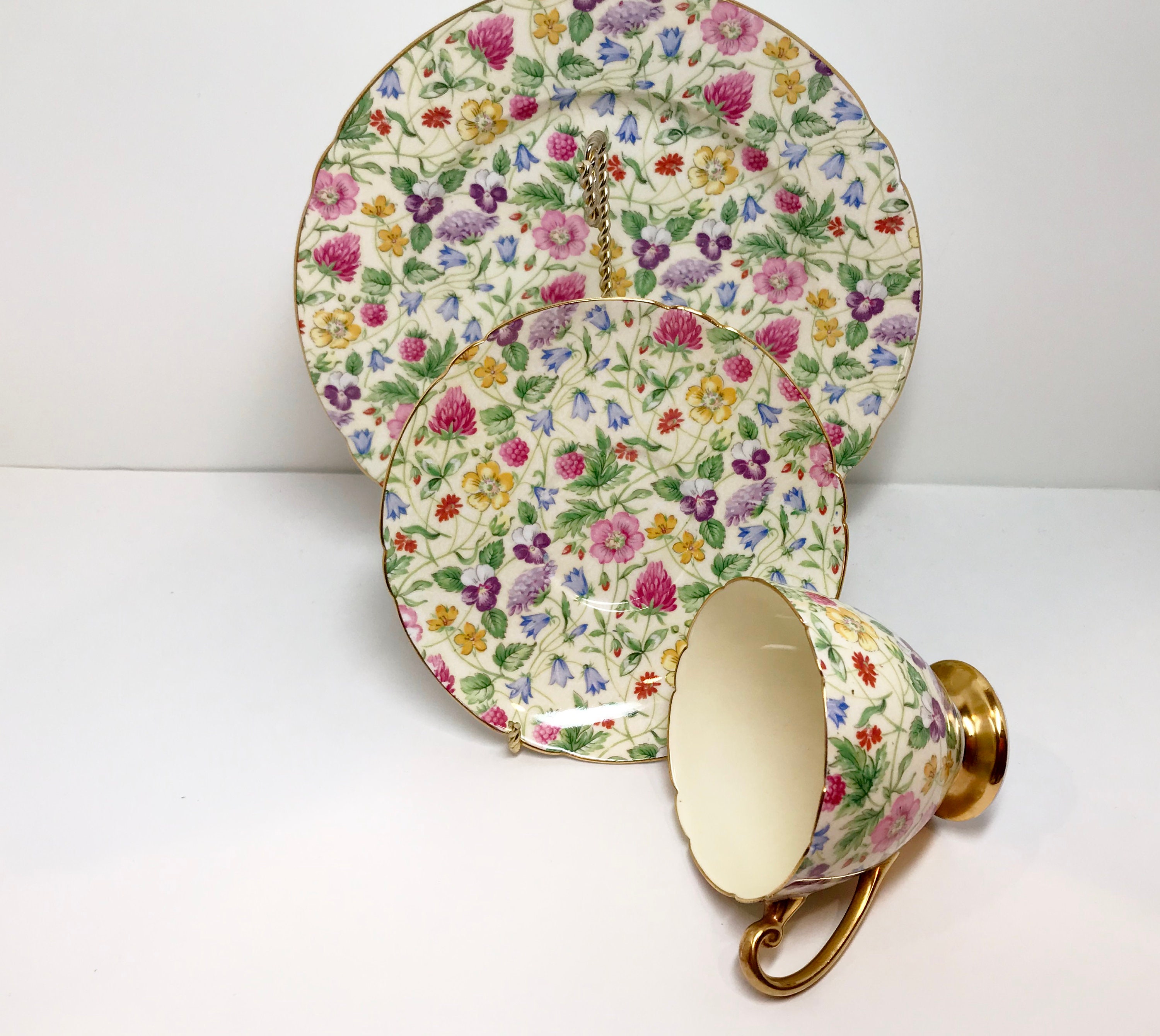 Shelley Countryside Trio, Shelley Teacups, Shelley China, Ripon Shape ...