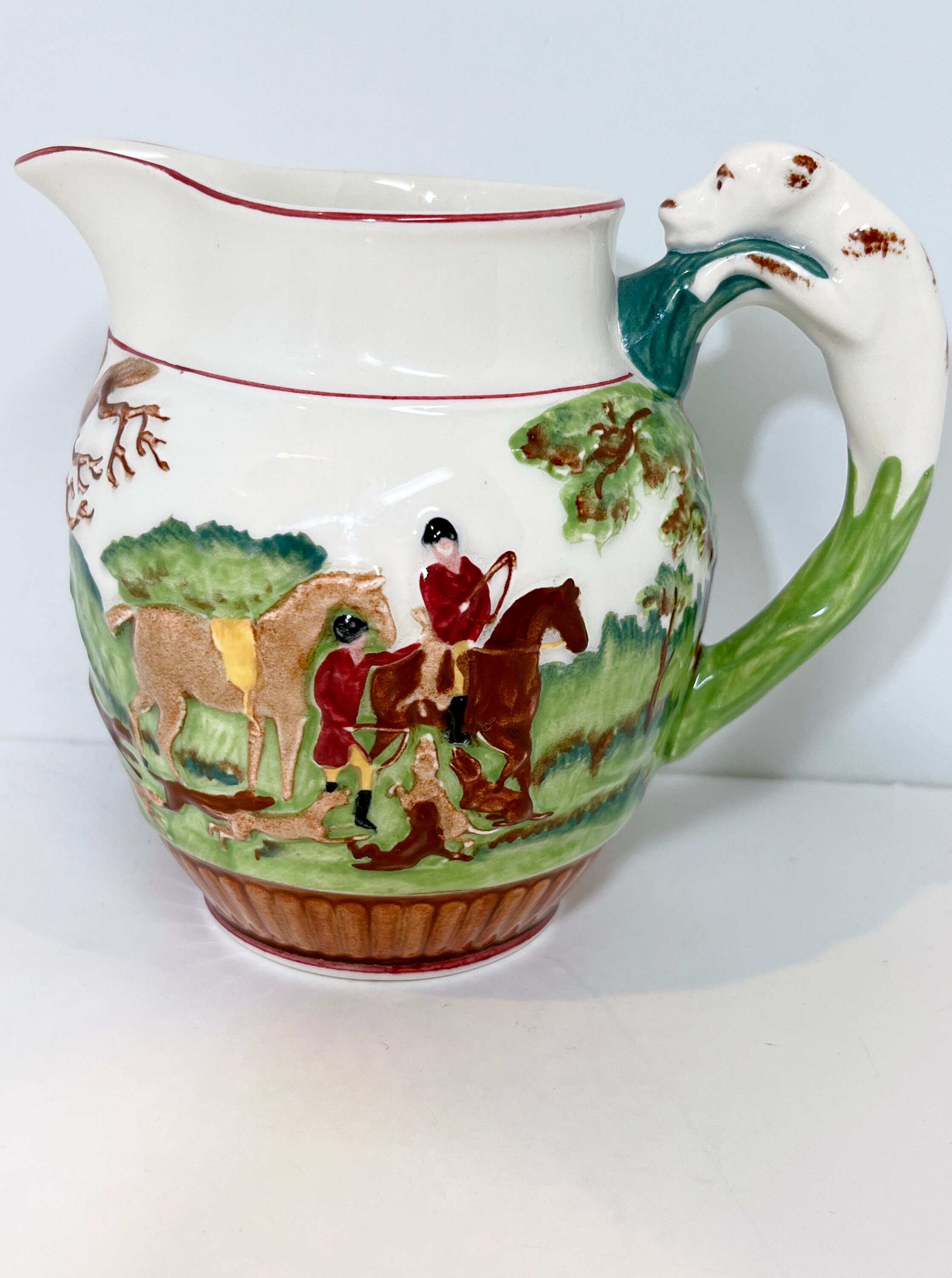 Riding to Hounds Pitcher , Wedgwood Pitcher , Hound Handle Pitcher ...