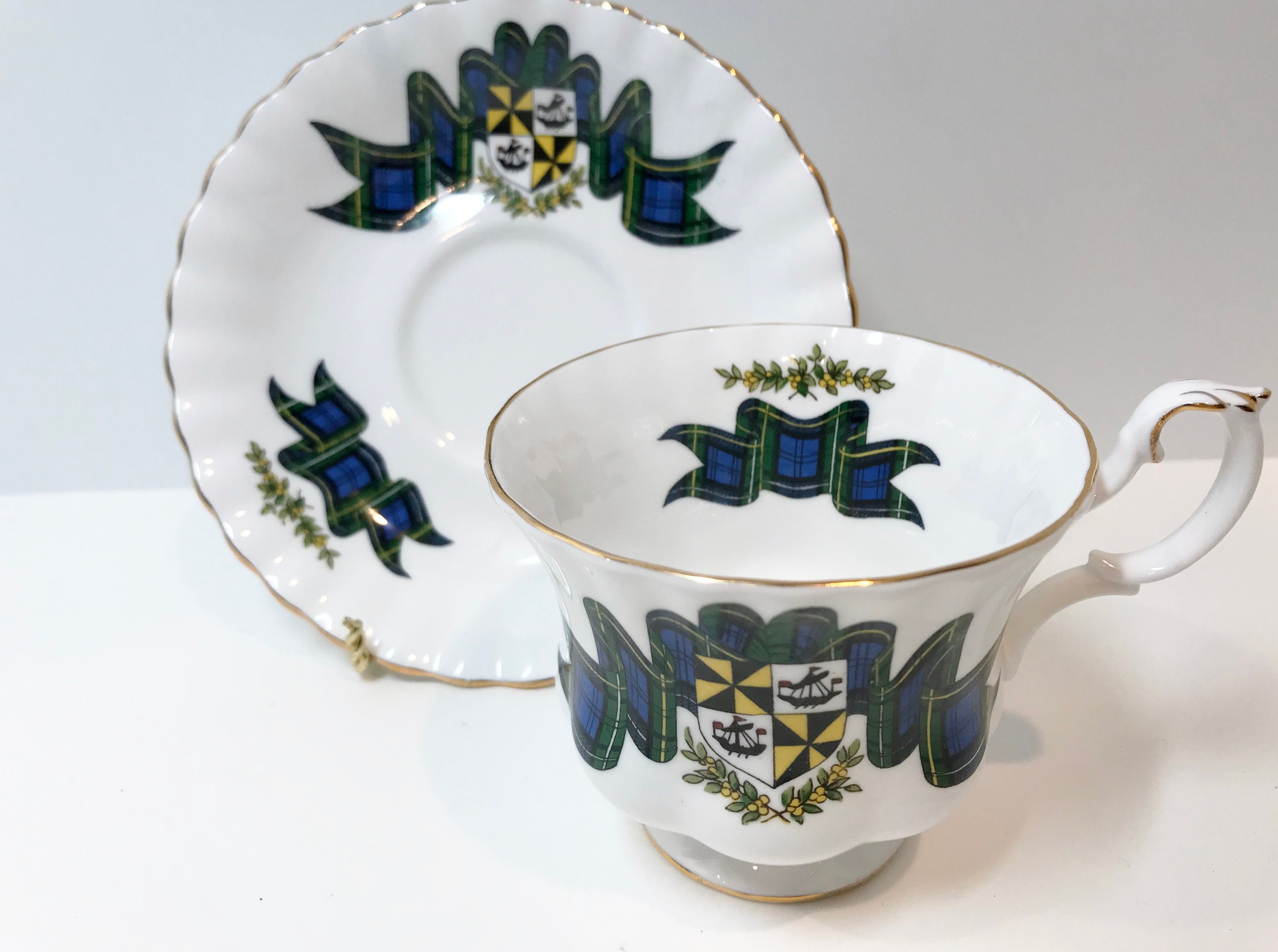 Clan Campbell Tartan Cup, Scottish Tea Cup and Saucer, Scotland Tea ...