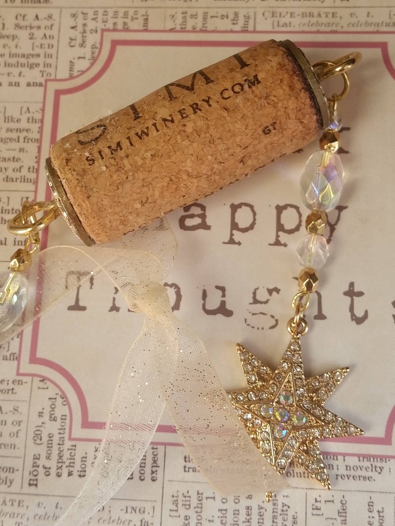 Wine Cork Star Ornament Sun Catcher Hanging Wine Cork | Etsy