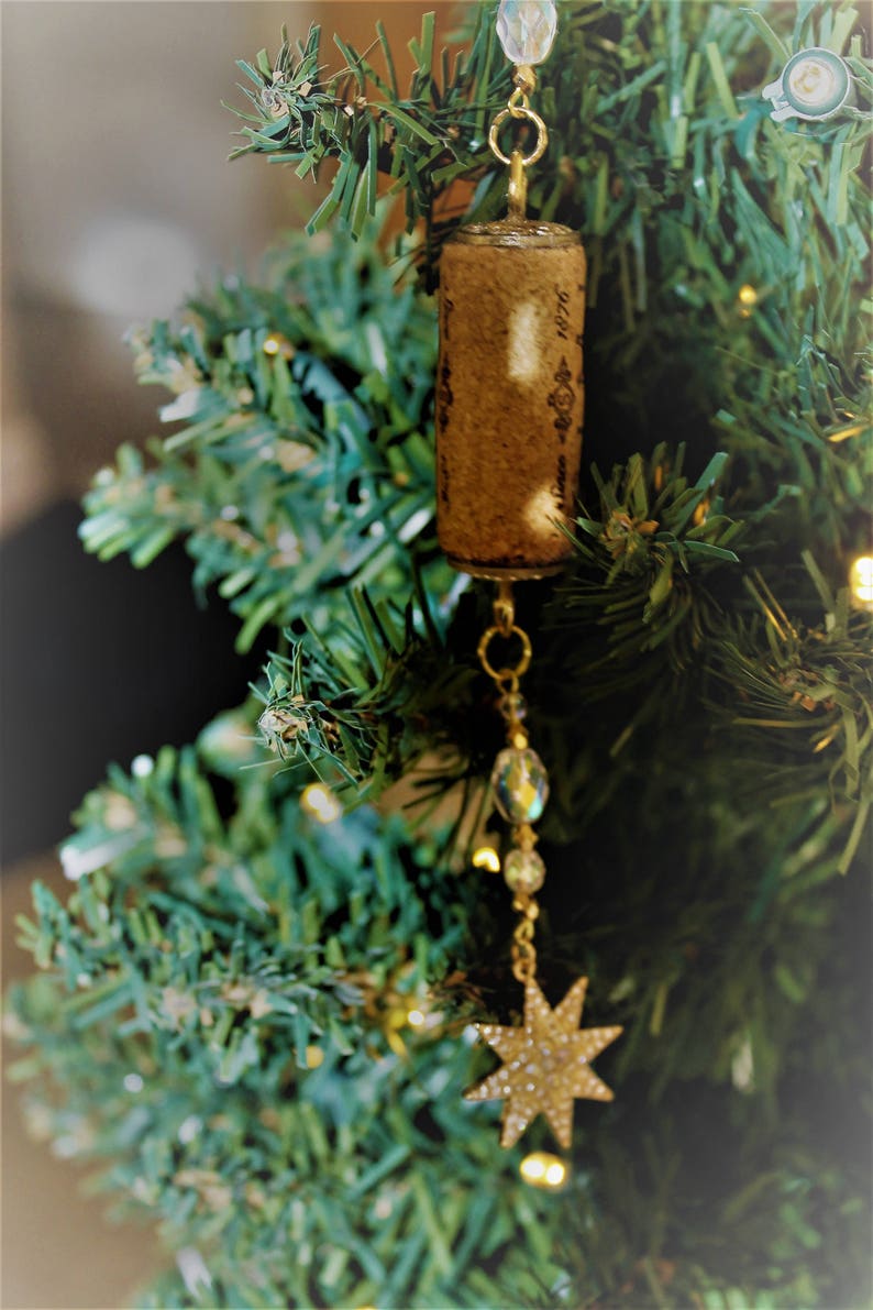Wine Cork Star Ornament Sun Catcher Hanging Wine Cork - Etsy