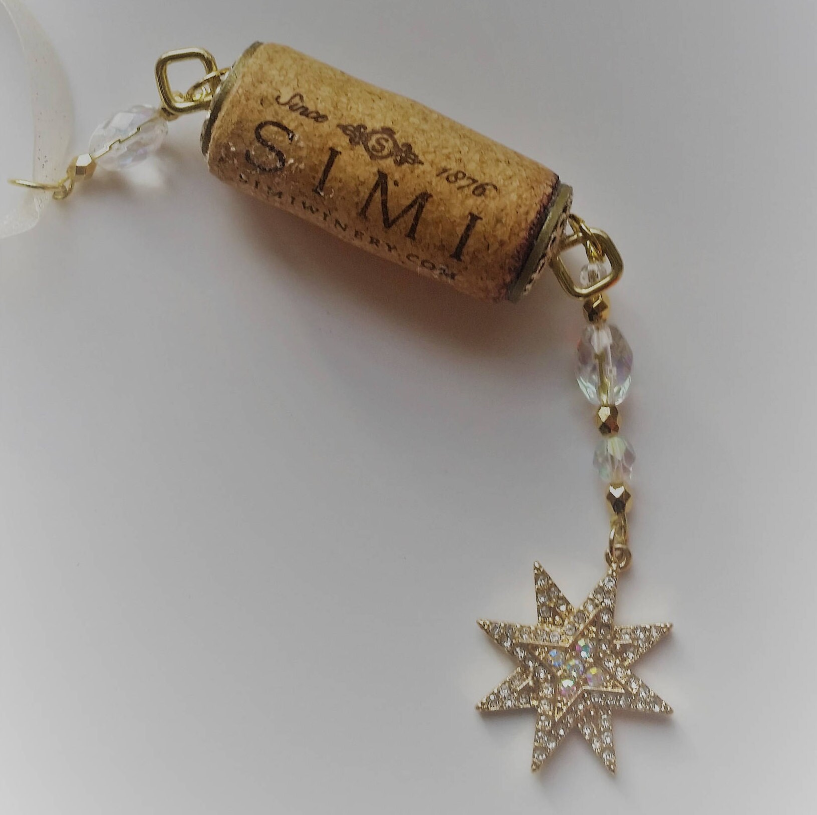 Wine Cork Star Ornament Sun Catcher Hanging Wine Cork | Etsy