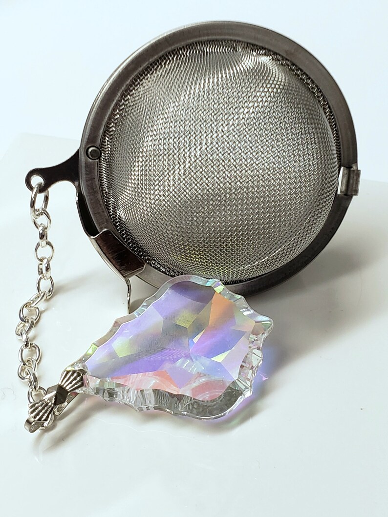 Crystal Prisim Tea Infuser AB Crystal Pendeloque Loose Tea - Etsy