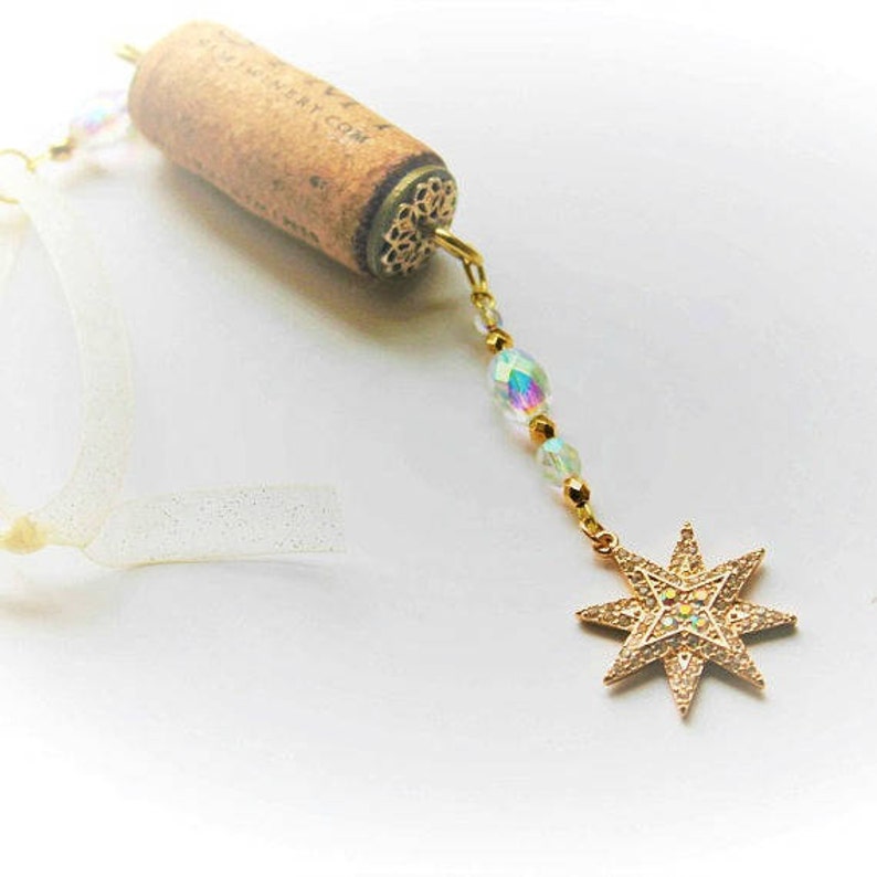 Wine Cork Star Ornament Sun Catcher Hanging Wine Cork - Etsy