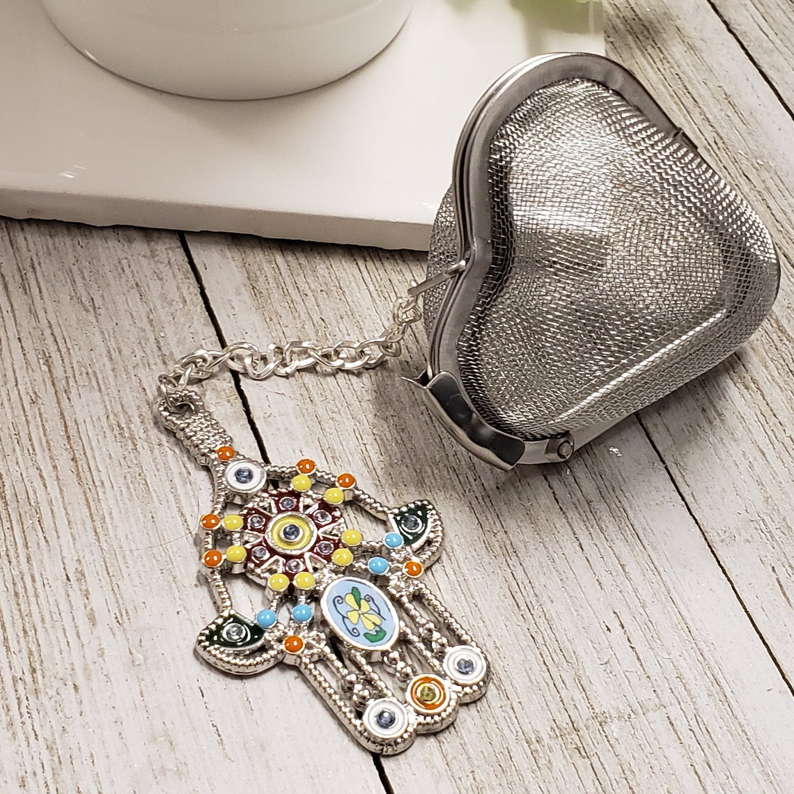Hamsa Hand Tea Infuser Tea Strainer for Herbal Tea & Spices - Etsy