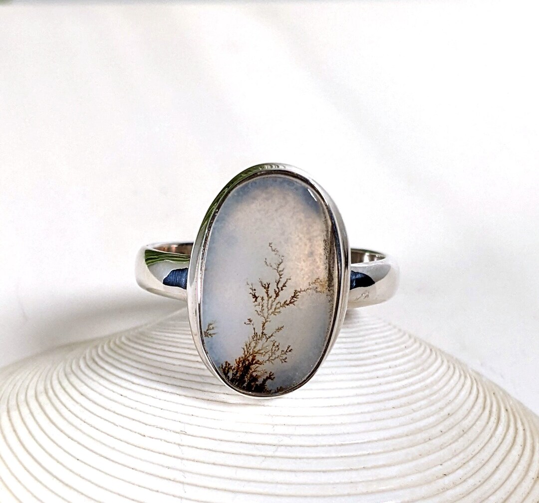 Sterling Silver & Rare Shazar Stone Ring Size 9 1/2 - Etsy