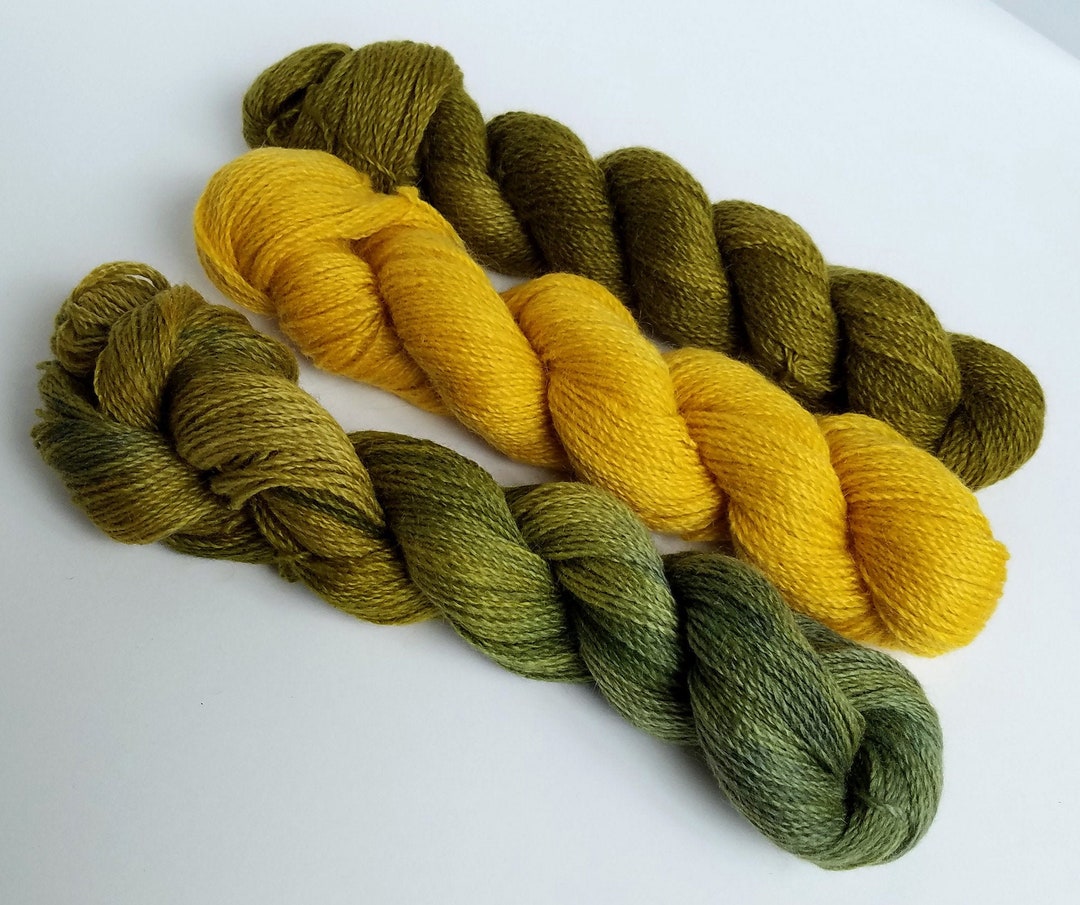 80% Pygora Goat & Merino Wool Blend Yarn oak, Honeycomb or Deep Woods ...