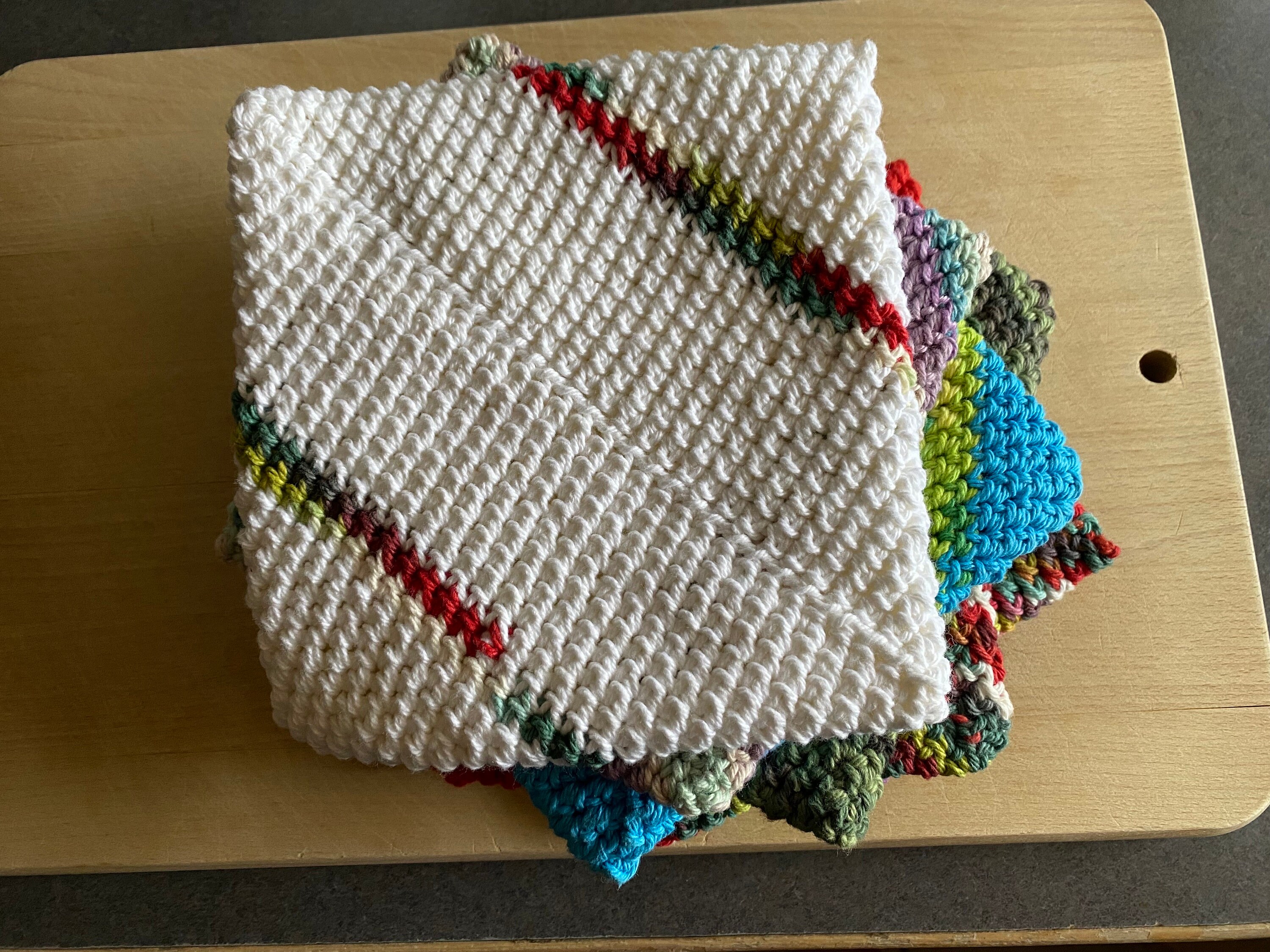 Crocheted Cotton Potholders, Double Thick Pot Holders - Etsy