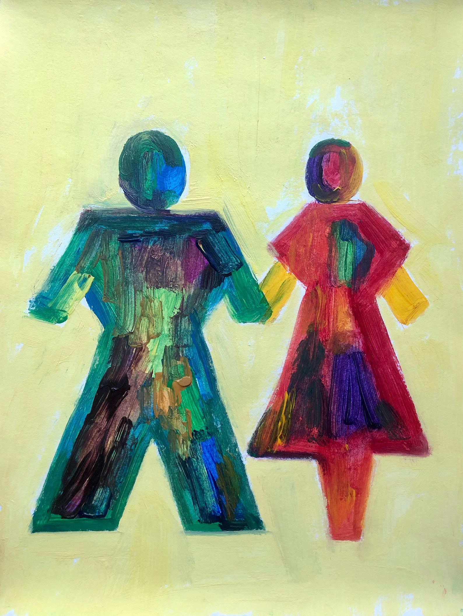 Painting of Couple on First Date, 9 X 12 - Etsy