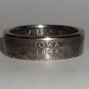 Sealed IOWA Us Quarter Coin Ring Size or Pendant - Etsy