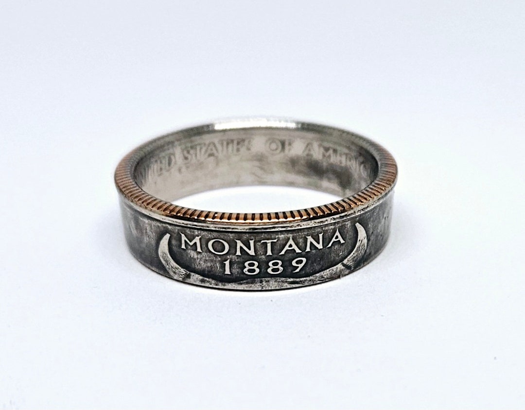 Sealed MONTANA Us Quarter Coin Ring Size or Pendant - Etsy