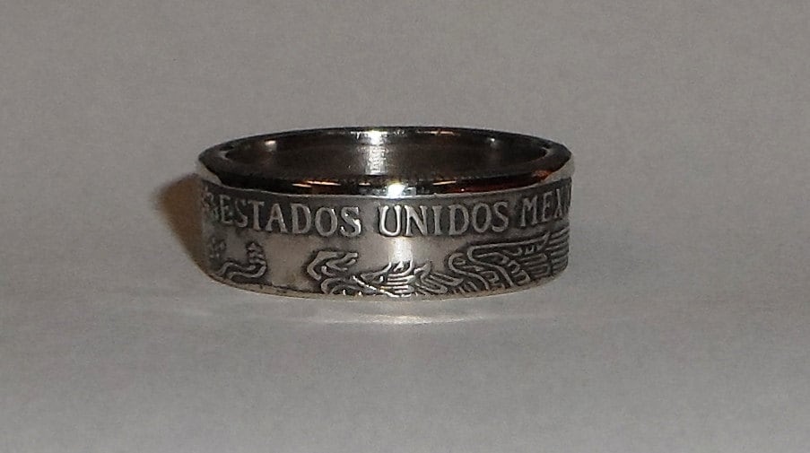 Sealed Ring Hand Made From Mexican Peso Coin - Etsy