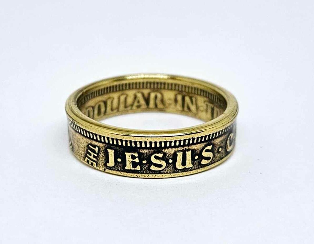 Sealed JESUS CHRIST Token Coin Ring Size 4-12 - Etsy