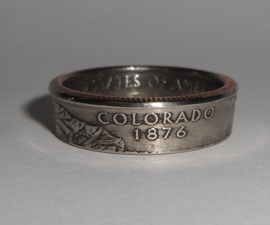 Sealed COLORADO Us Quarter Coin Ring Size or Pendant - Etsy