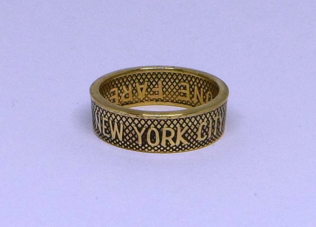 Sealed New York City Subway Transit Token Coin Ring Size 4-14 - Etsy