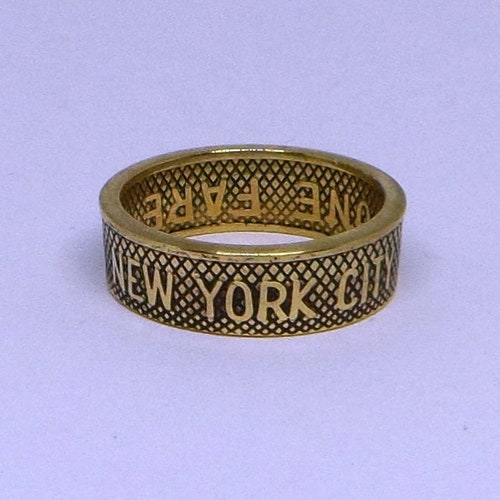 Sealed New York City Subway Transit Token Coin Ring Size 4-14 - Etsy