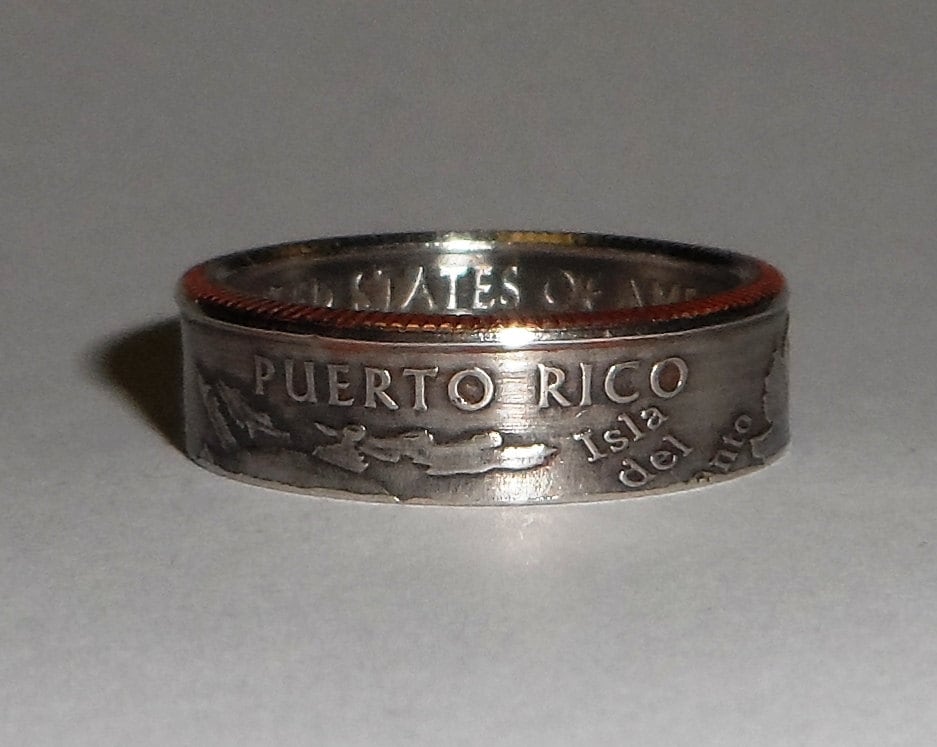 Sealed Puerto Rico Quarter Coin Ring Size or Pendant - Etsy