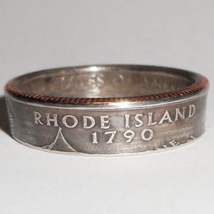 Sealed RHODE ISLAND Us Quarter Coin Ring Size or Pendant - Etsy