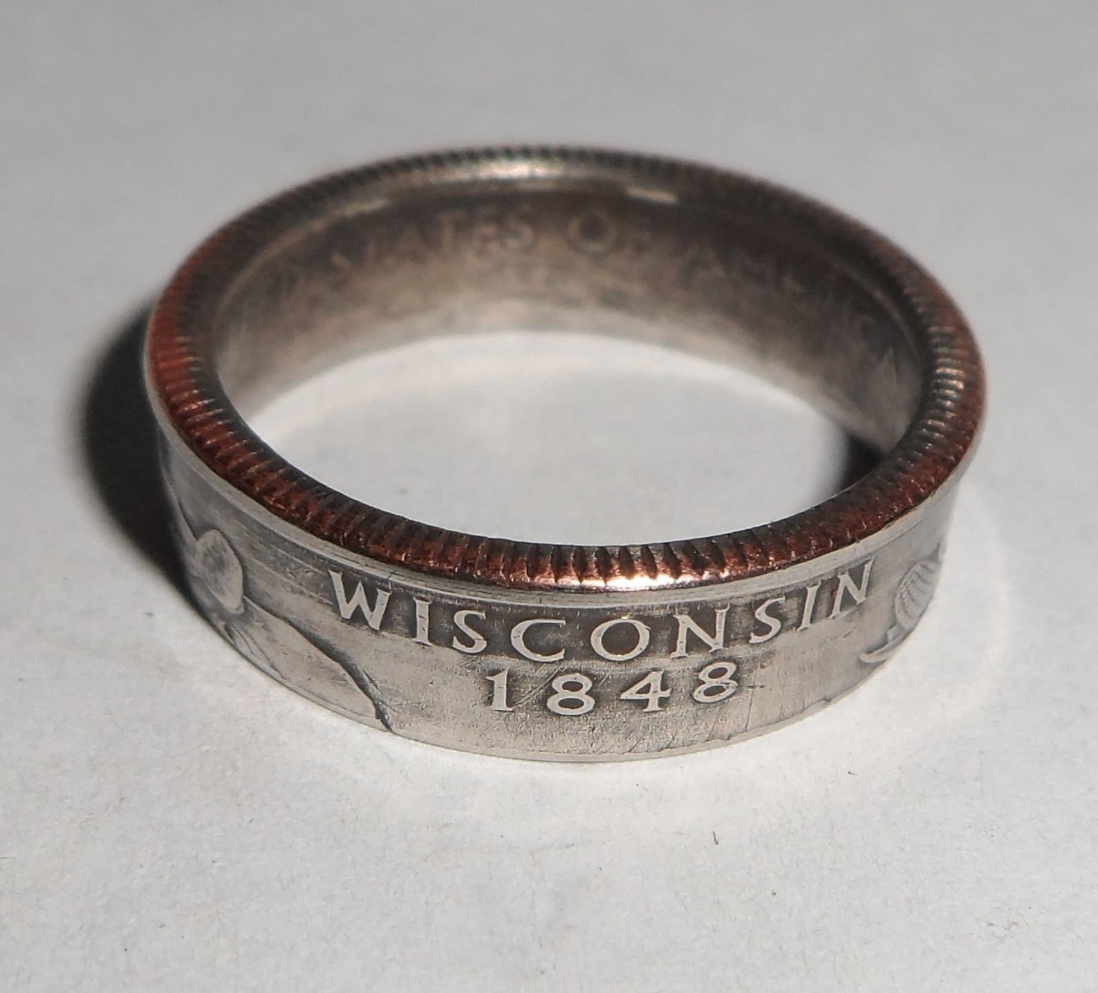 Sealed WISCONSIN Us Quarter Coin Ring Size or Pendant - Etsy