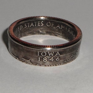 Sealed IOWA Us Quarter Coin Ring Size or Pendant - Etsy