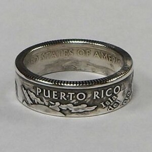 Puerto Rico Silver Proof Quarter Coin Ring Size or Pendant - Etsy